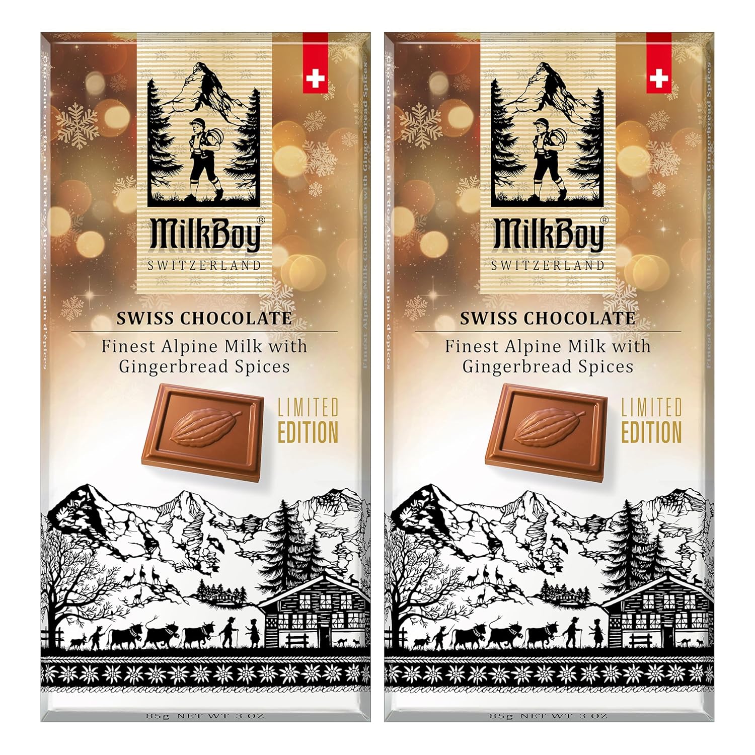 Amazon.com : MilkBoy Swiss Chocolates - Alpine Milk Chocolate Bars with ...