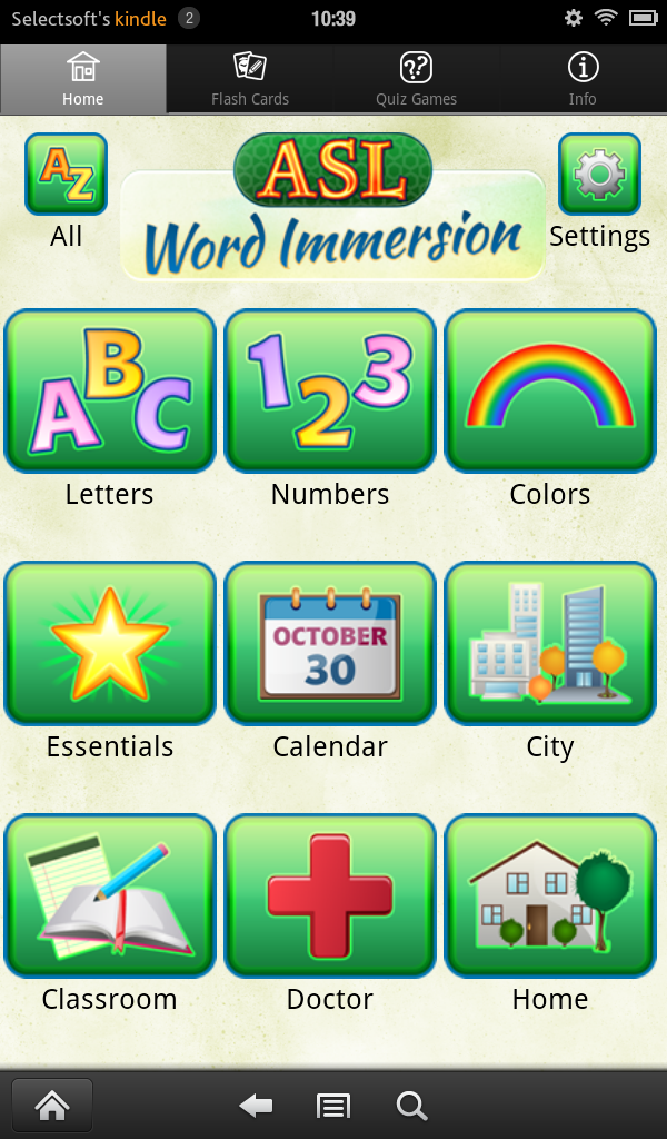 ASL Word Immersion - Learn American Sign Language With Video Flashcards ...