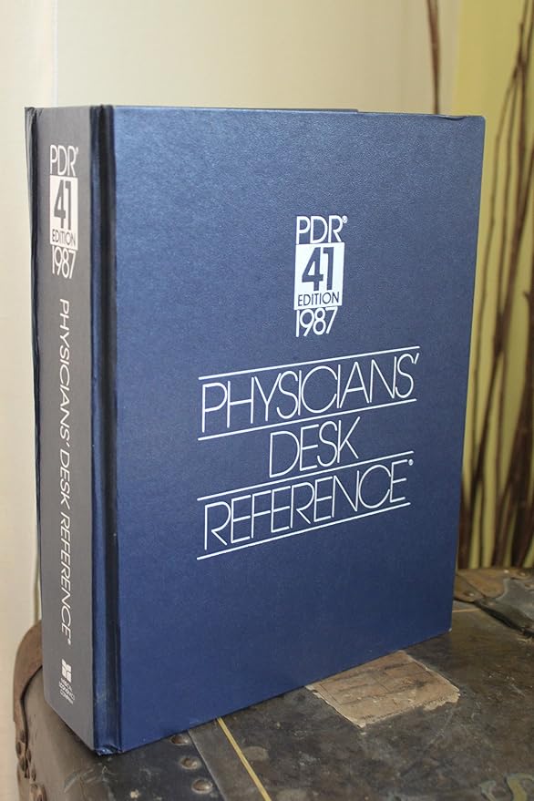Amazon.com : Physicians Desk Reference, 1987 : Books : Everything Else