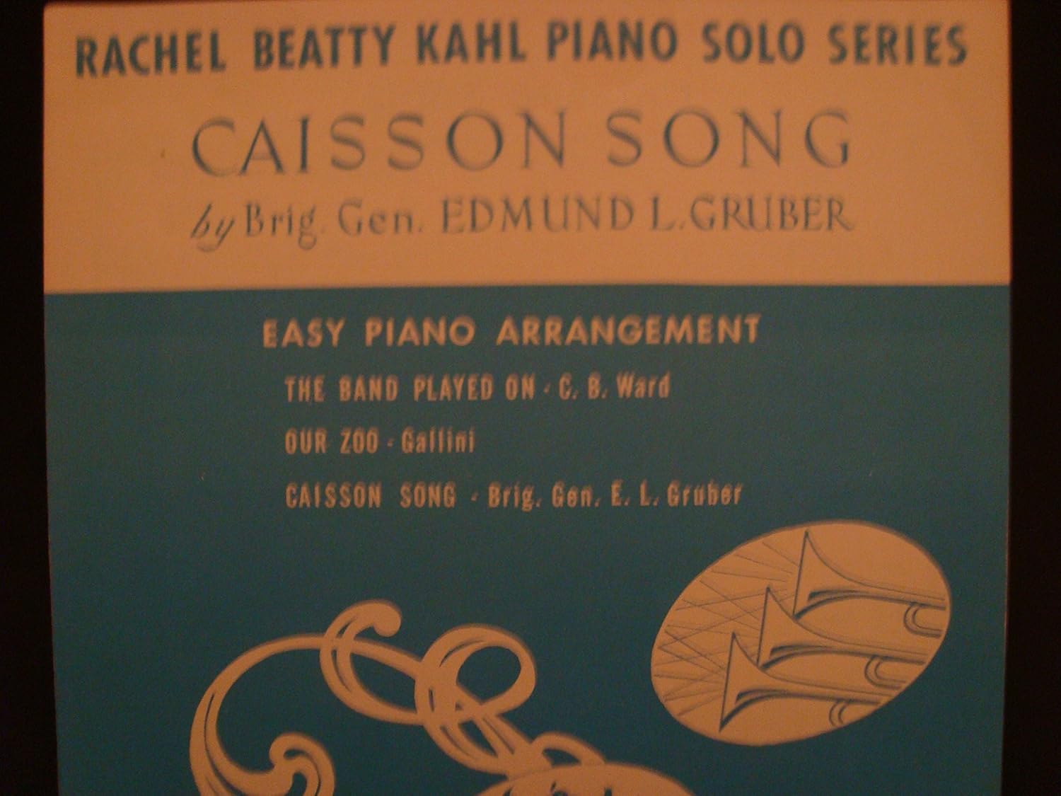 Caisson Song / Easy Piano Arrangement: Brig. Gen. Edmund L. Gruber ...