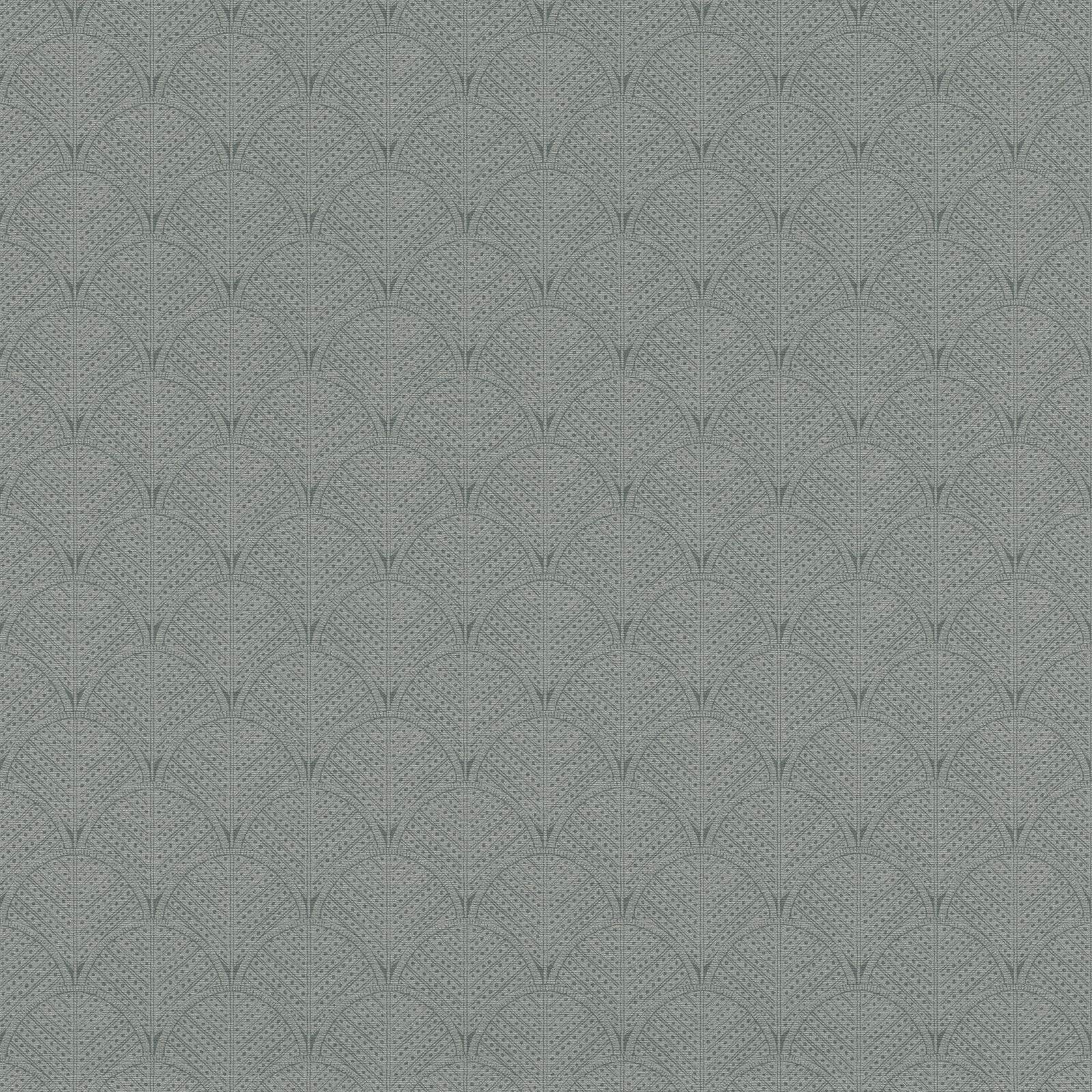 Rasch Madagascar Grey Artex Comb Fan Shell Spots Dots Wallpaper Luxury ...