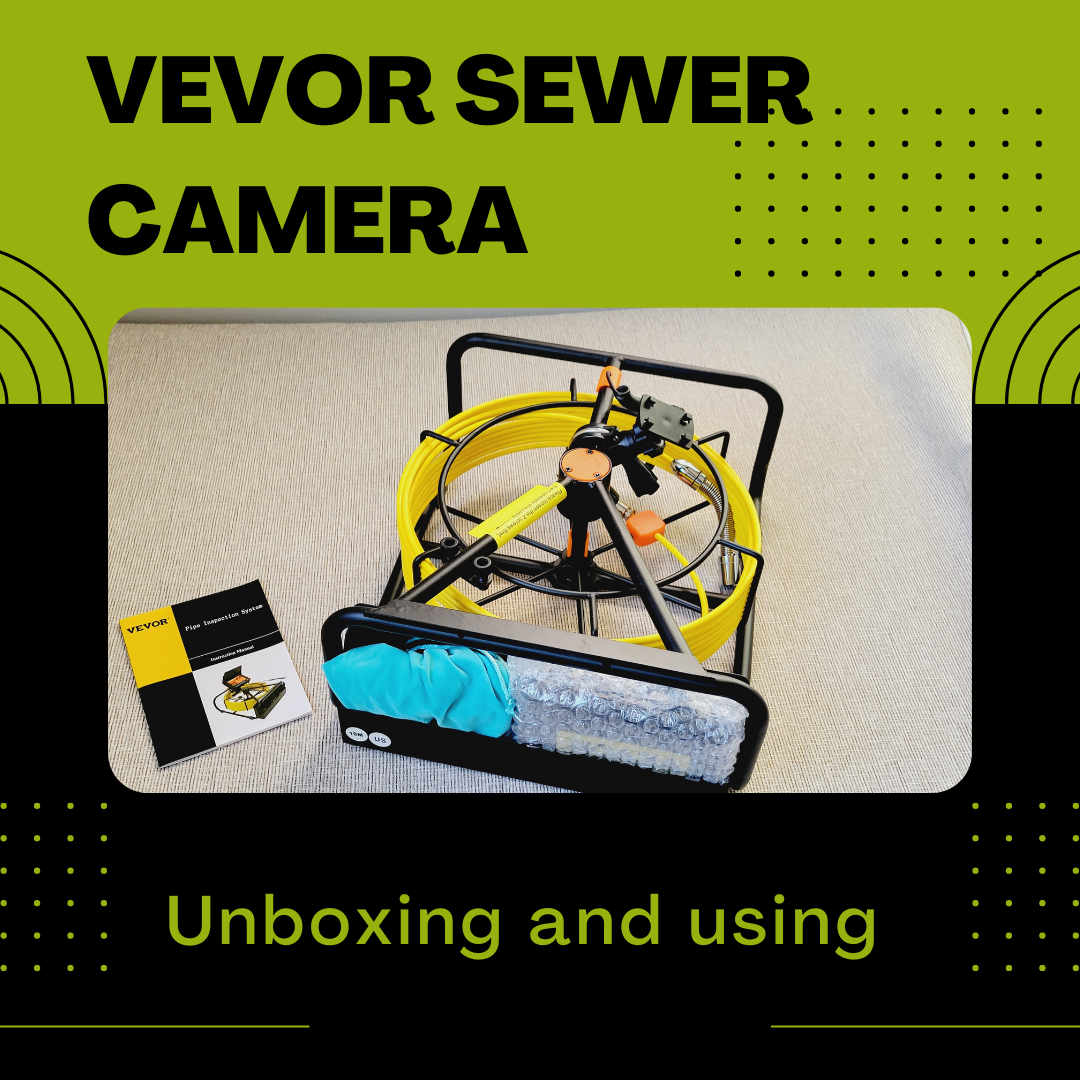 Watch Vevor sewer camera unboxing and using on Amazon Live