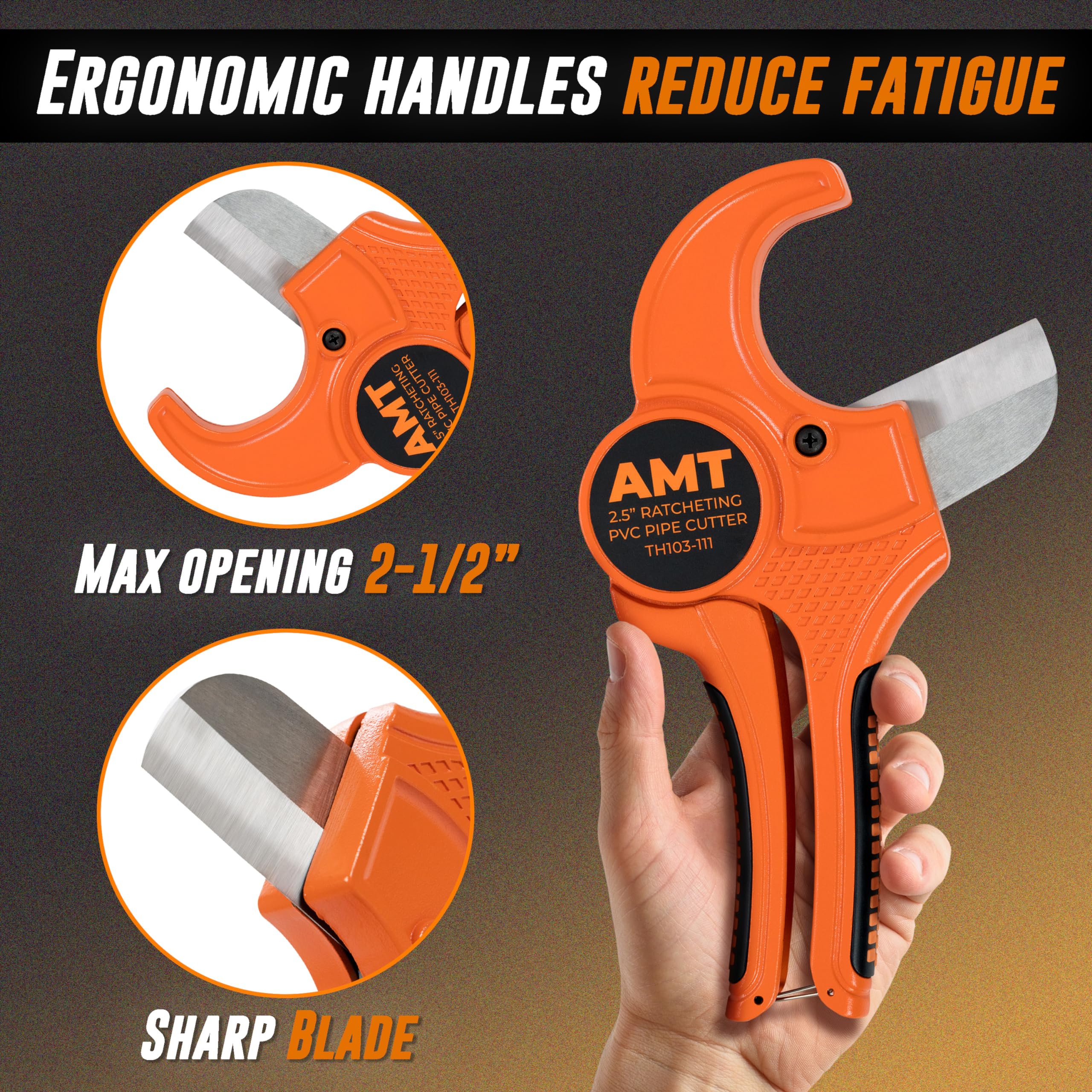 Snapklik.com : AMERICAN MUTT TOOLS 2 1/2 Inch PVC Pipe Cutter ...