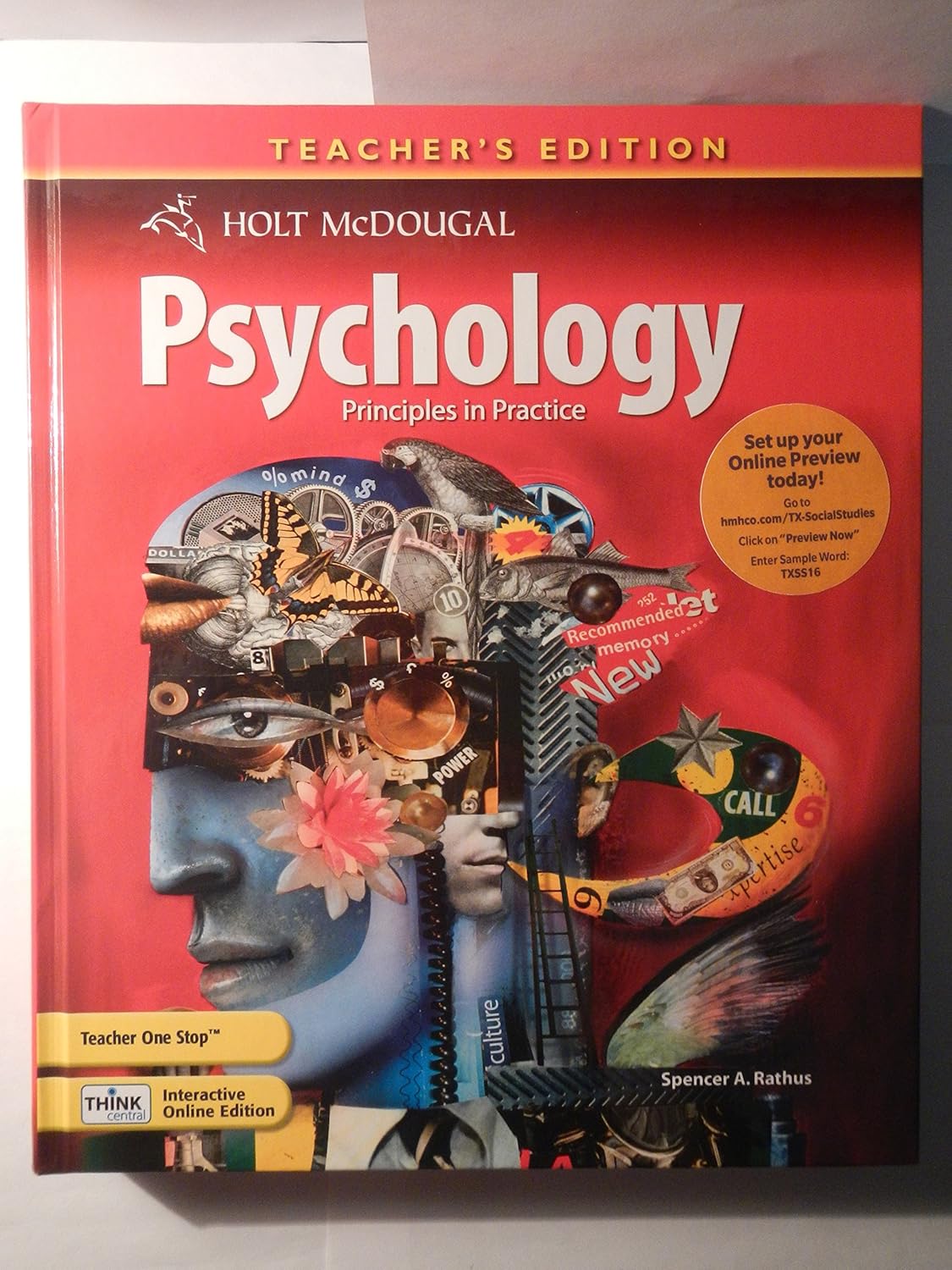 Psychology Principles in Practice Teachers Edition: Spencer Rathus ...
