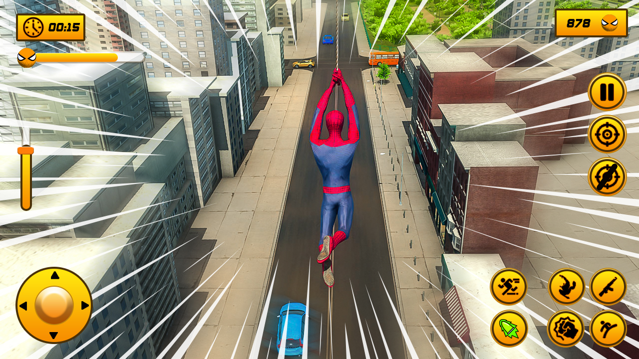 Super Miami Rope Spider Hero Open World Game: Real Flying Man Fight ...