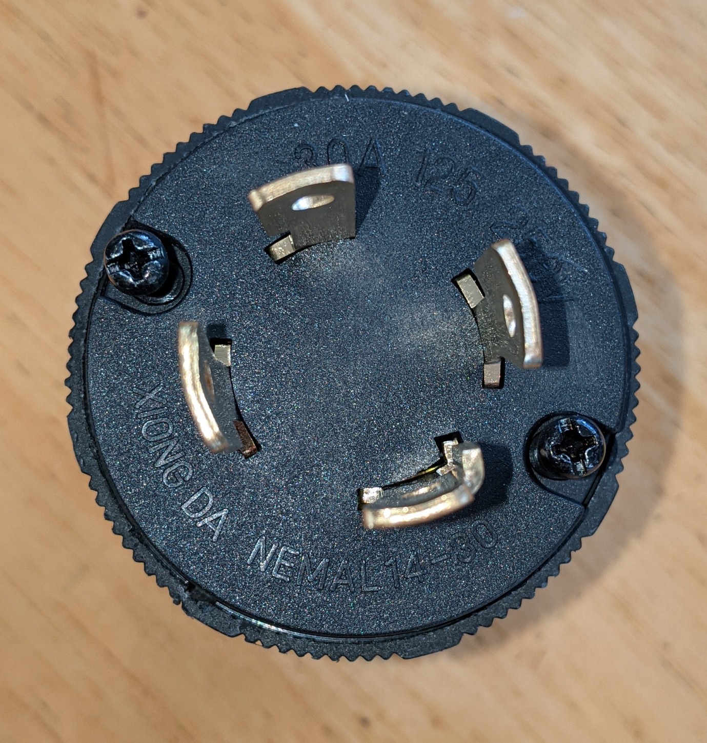 Amazon.com: L14-30P 30 Amp Plug Generator 125/250 VAC 3 Pole 4W 4 Prong ...