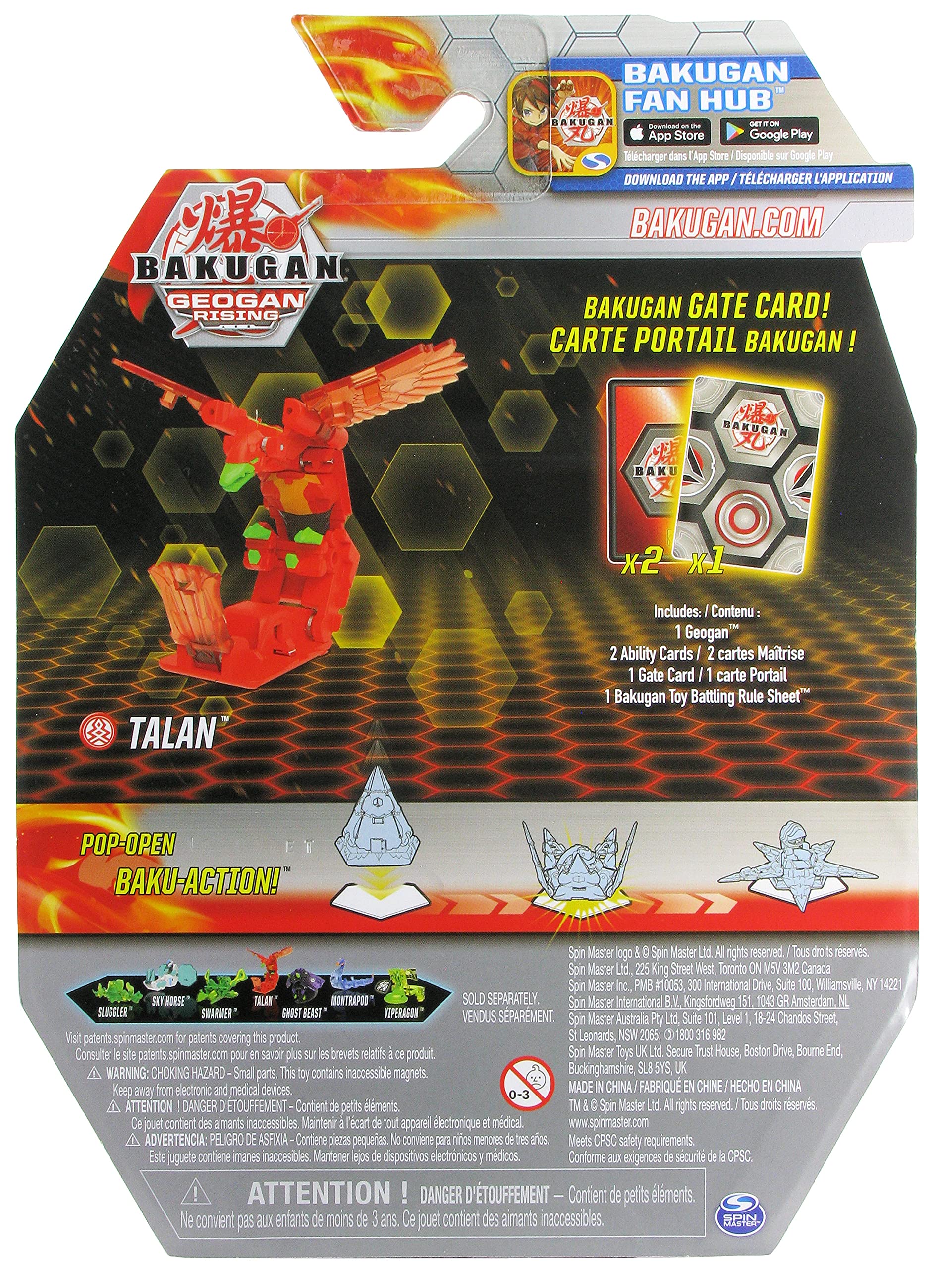 Buy Bakugan Geogan Rising 2021 Pyrus Talan Geogan Collectible Action ...