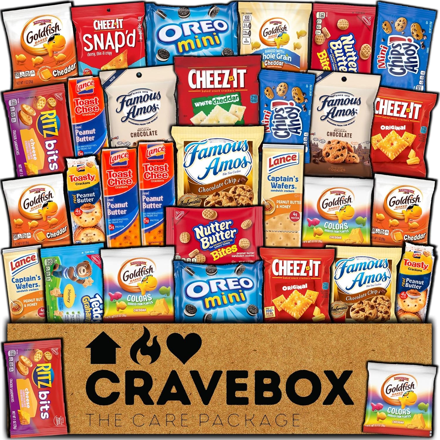 Amazon.com: CRAVEBOX Cookies and Crackers Snack Box Variety Back to ...