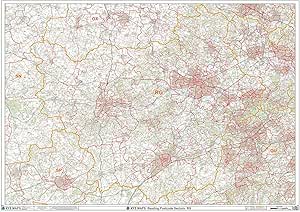Reading - RG - Postcode Wall Map - Paper : Amazon.co.uk: Stationery ...