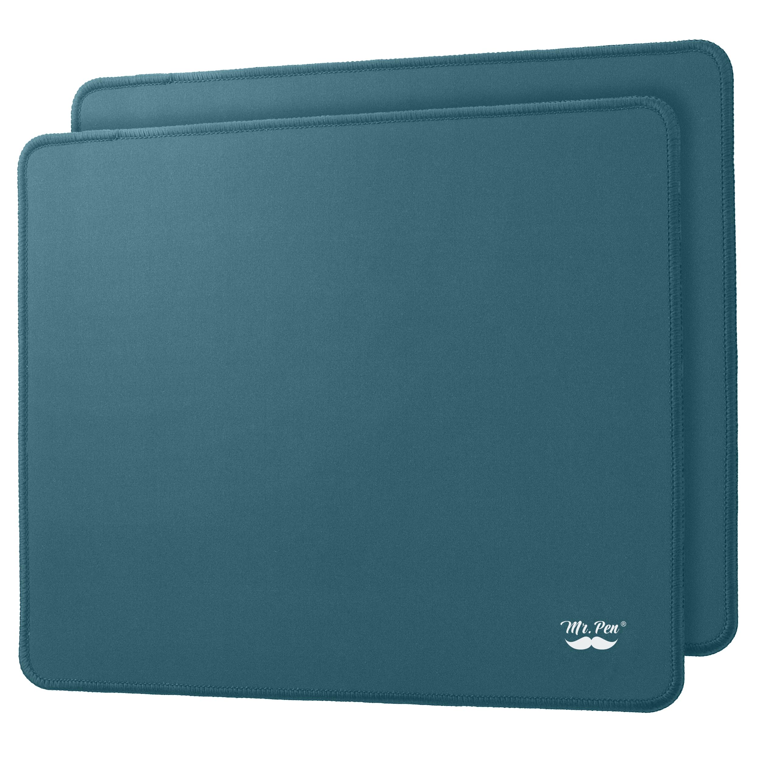 Amazon.com: Mr. Pen- Mouse Pad, 12.8"x11.3", 2 Pack, Cyan Blue Mouse ...