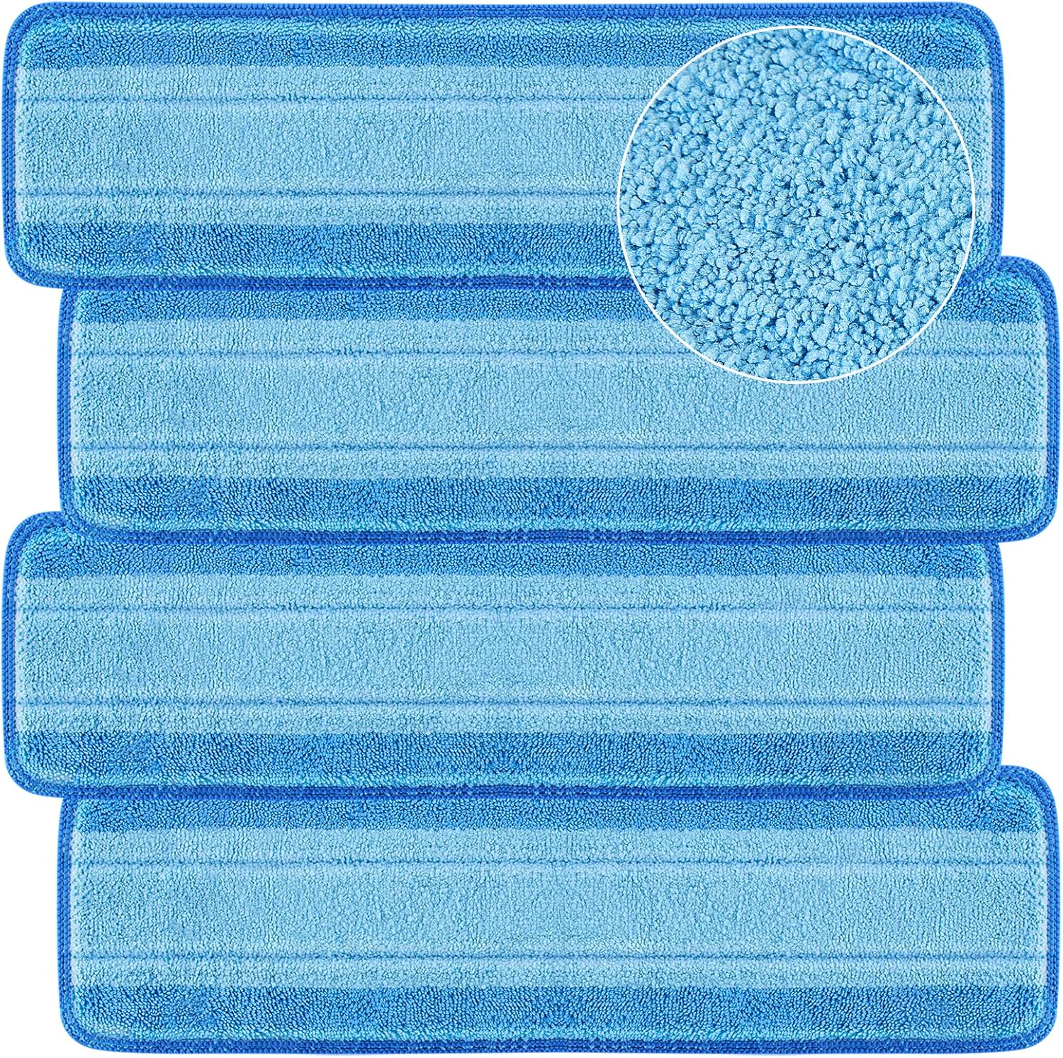 Amazon.com: 4 PCS Replacement Mop Pads, Microfiber Cleaning Mop ...