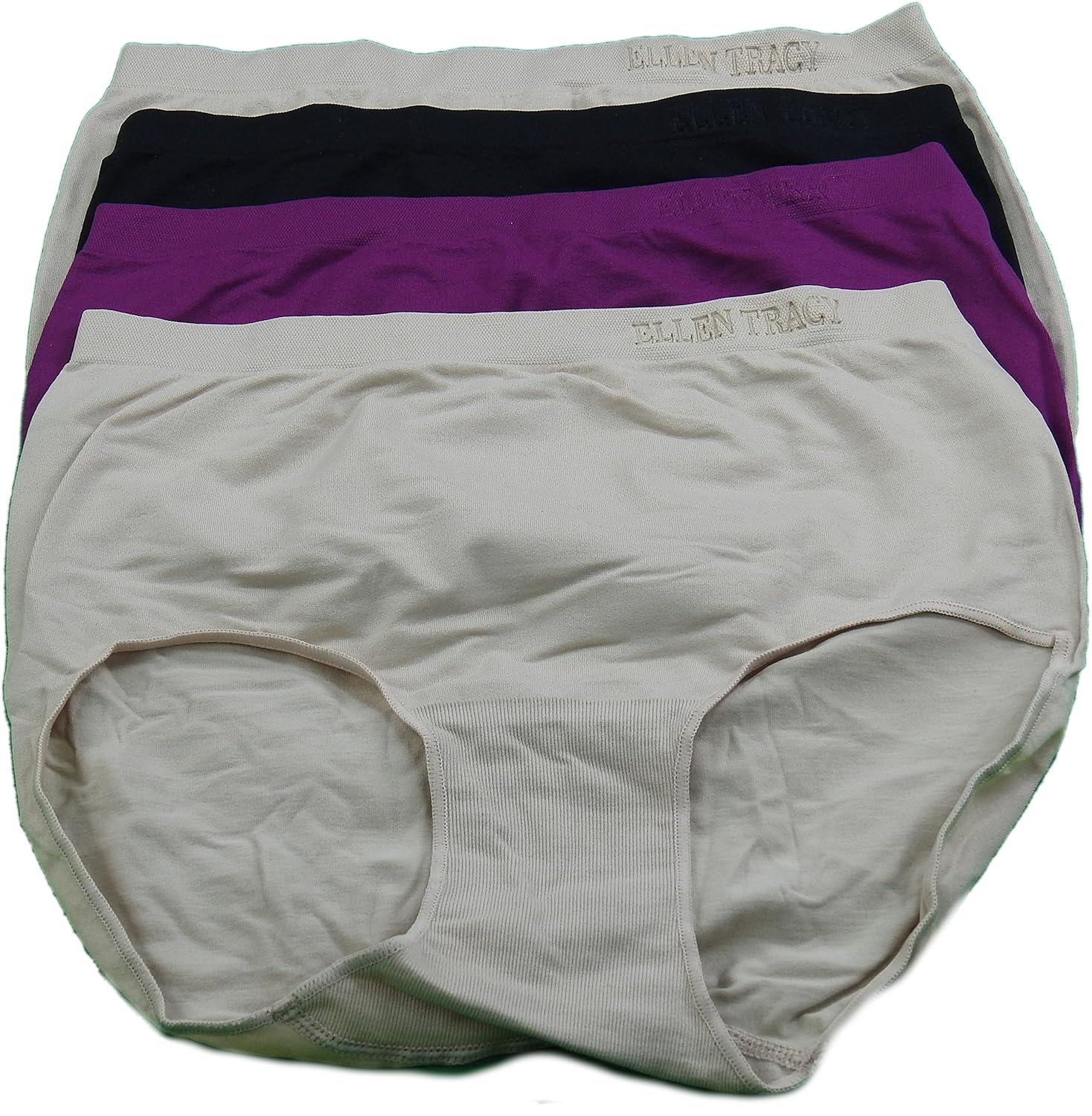 Ellen Tracy Essentials 4-Pair Women's Small (5) Full Brief Panties ...