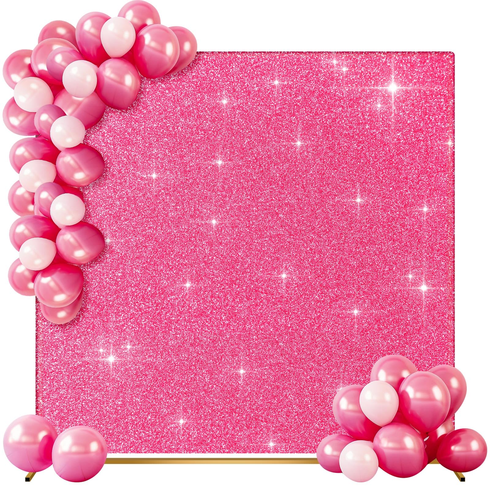 Peryiter 6.6 ft x 6.6 ft Arch Backdrop Stand Cover Square Wedding Arch ...