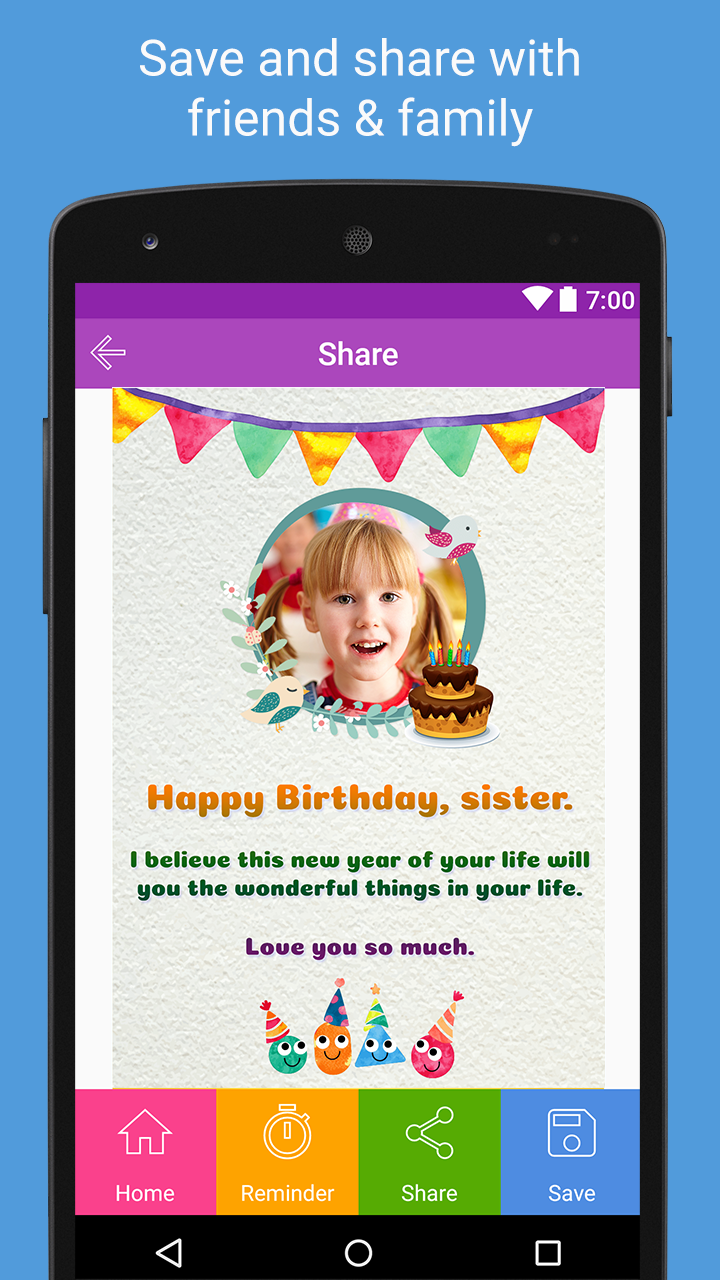 Birthday Greeting Cards Maker - App on Amazon Appstore