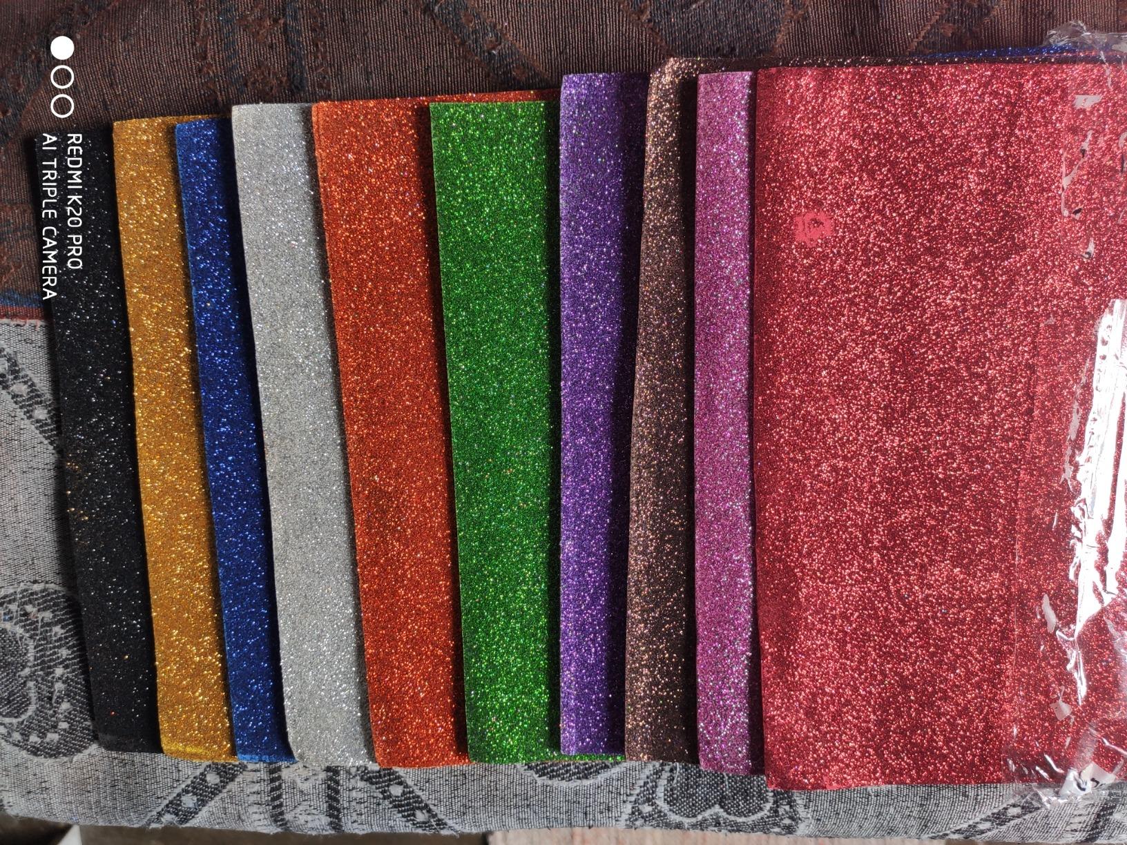 PaperPep Foam Sheets 2MM Glittered Regular Pack of 10 Assorted For ...
