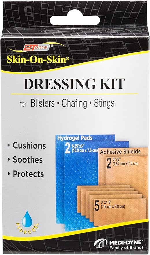 Amazon.com: 2Toms Skin-on-Skin Dressing Kit, Medical Grade Adhesive ...