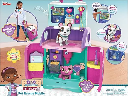 Amazon.com: Doc McStuffins 92446 Baby All in One Nursery Pet Rescue ...