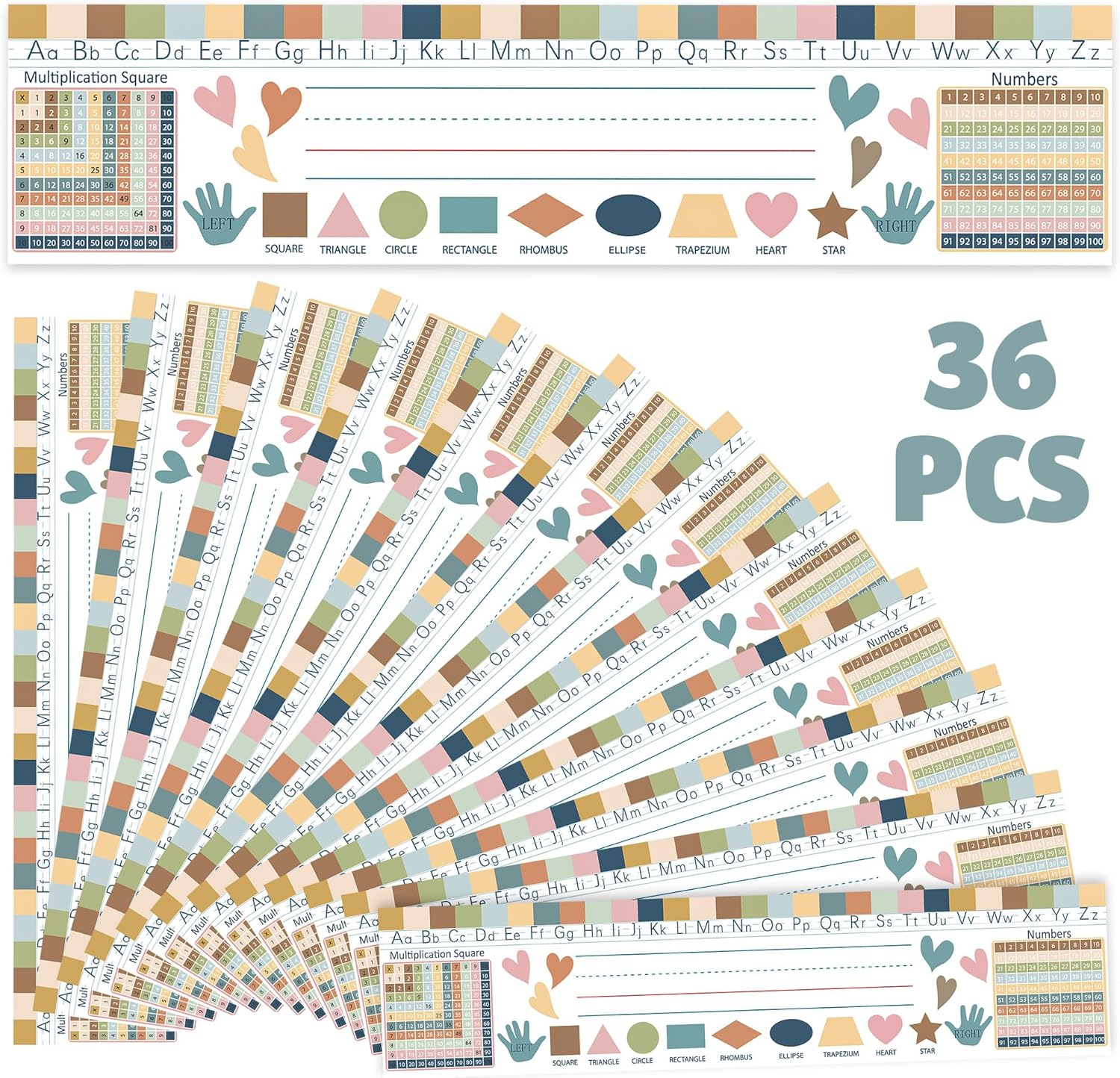 Amazon.com: Boho Teacher Name Plates 36Pcs Classroom Students Name Tags ...