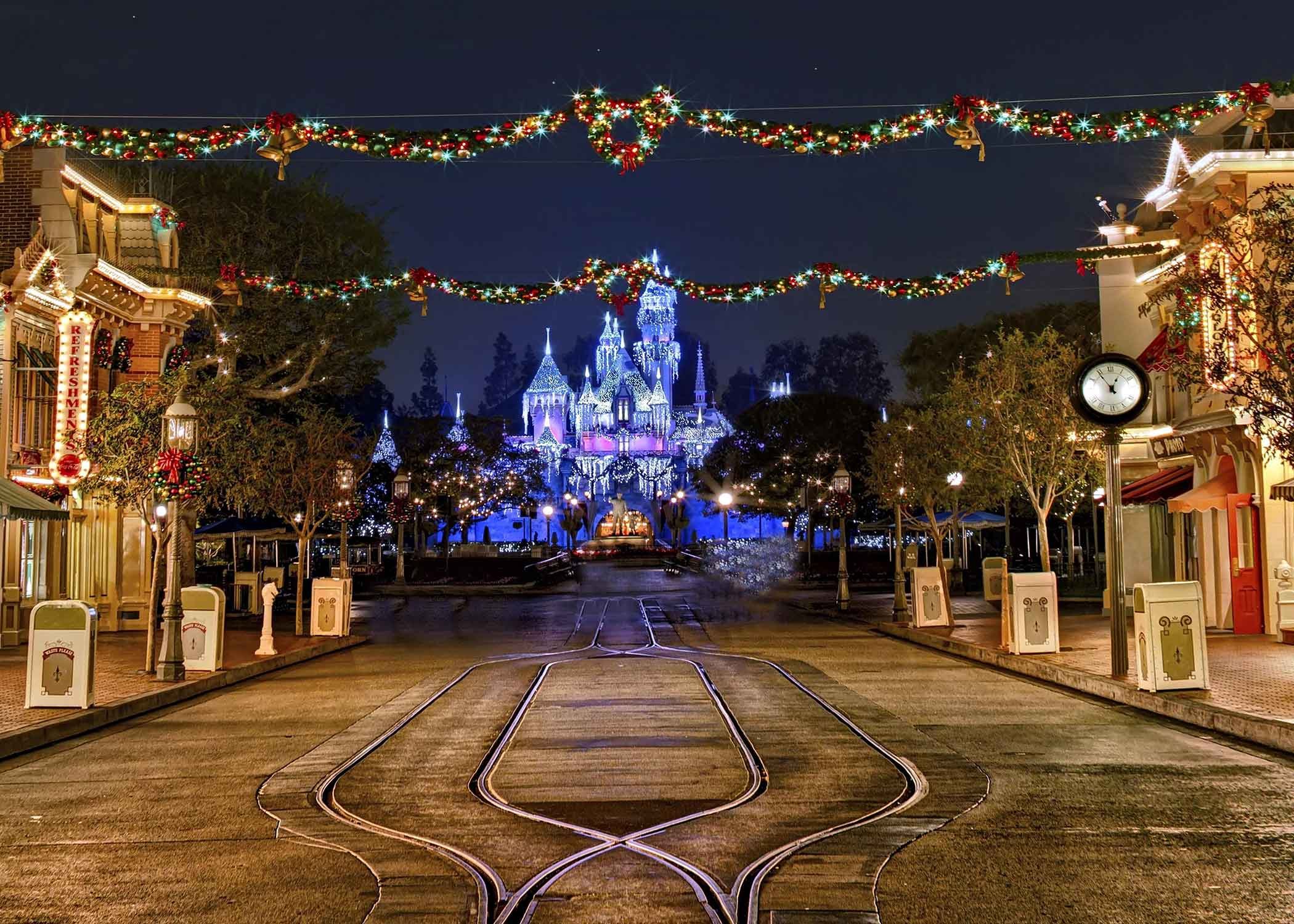Disney Christmas Lights Backgrounds