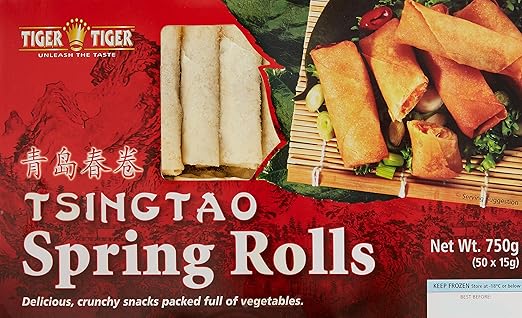 Tiger Tiger Tsingtao Spring Rolls with Vegetable, 750g (Frozen ...