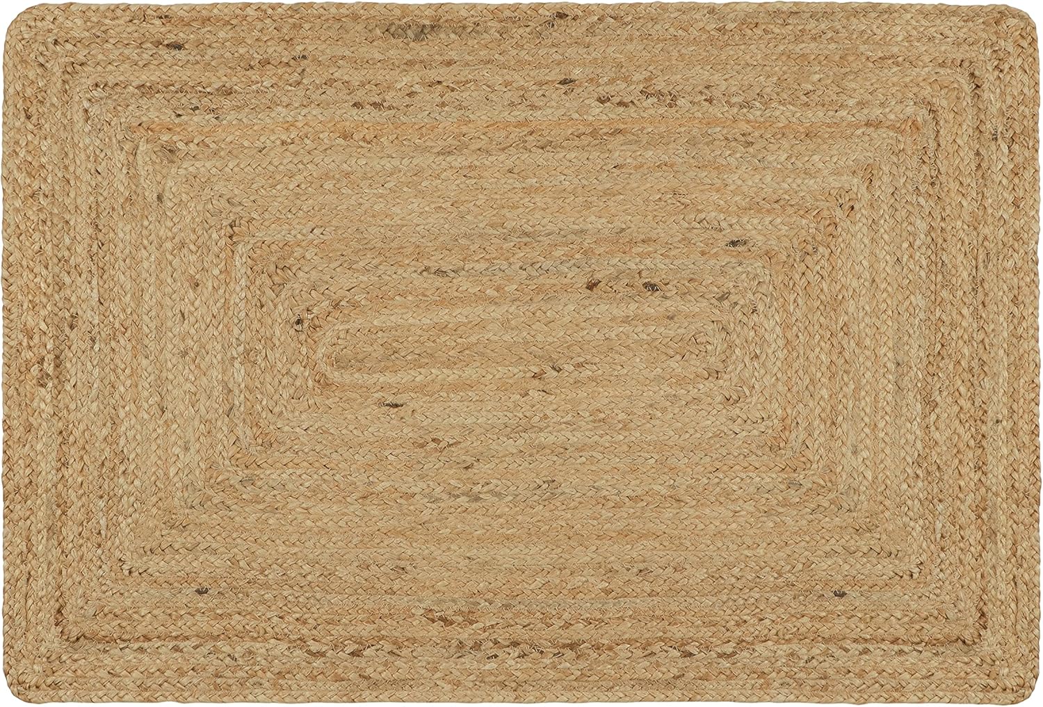 Amazon.com: Handspun Braided Jute Area Rug - 100% Jute Reversible ...