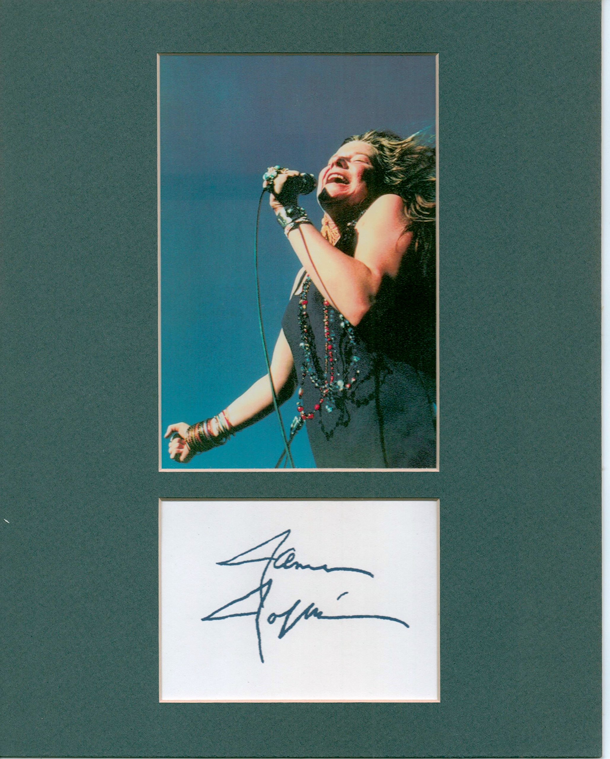 Janis Joplin Signature JANIS JOPLIN AUTOGRAPH 1965 ENVELOPE