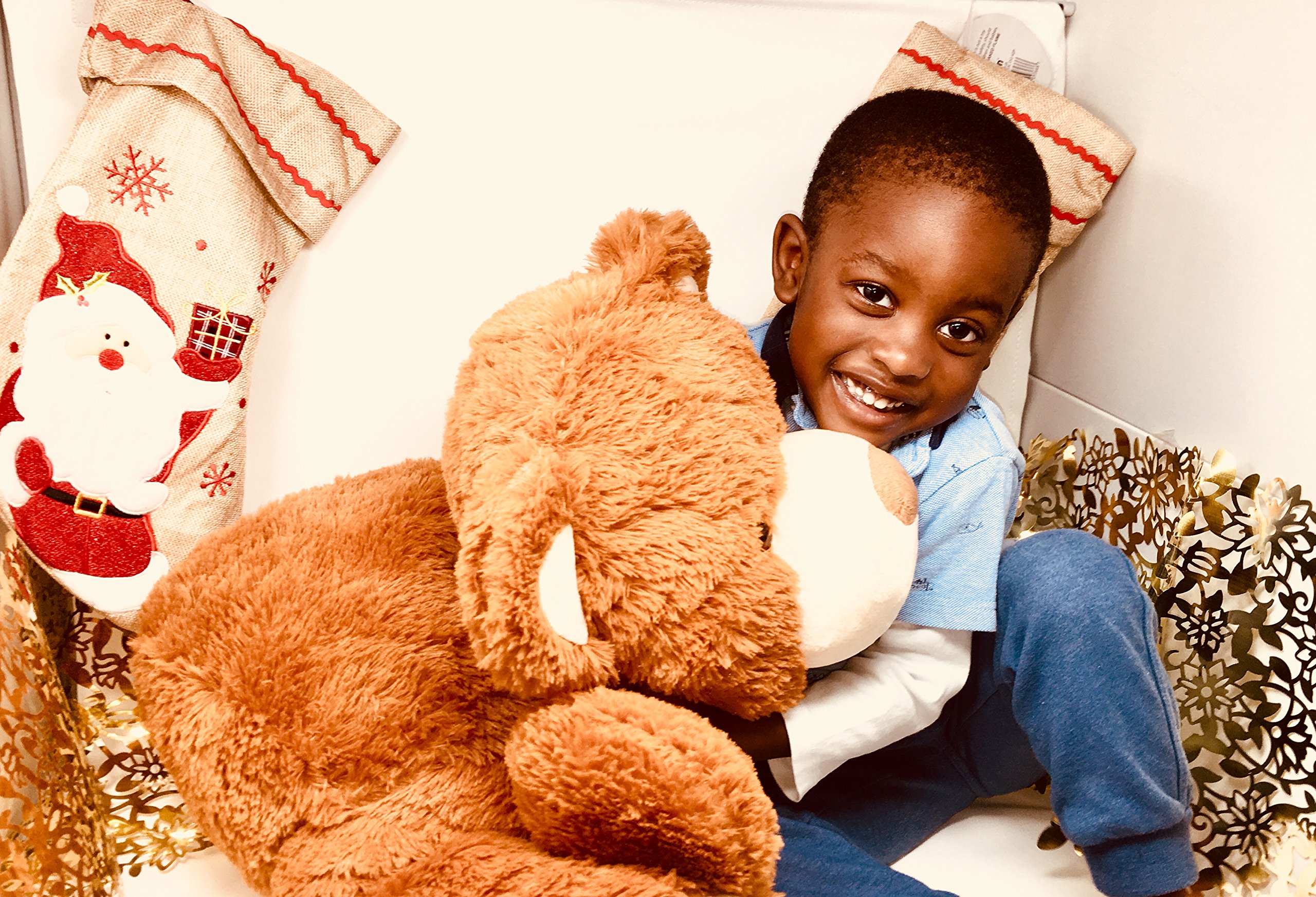 MiriMoo Extra Large 80Cm Super Cuddly Plush Giant Sitting Teddy Bear ...