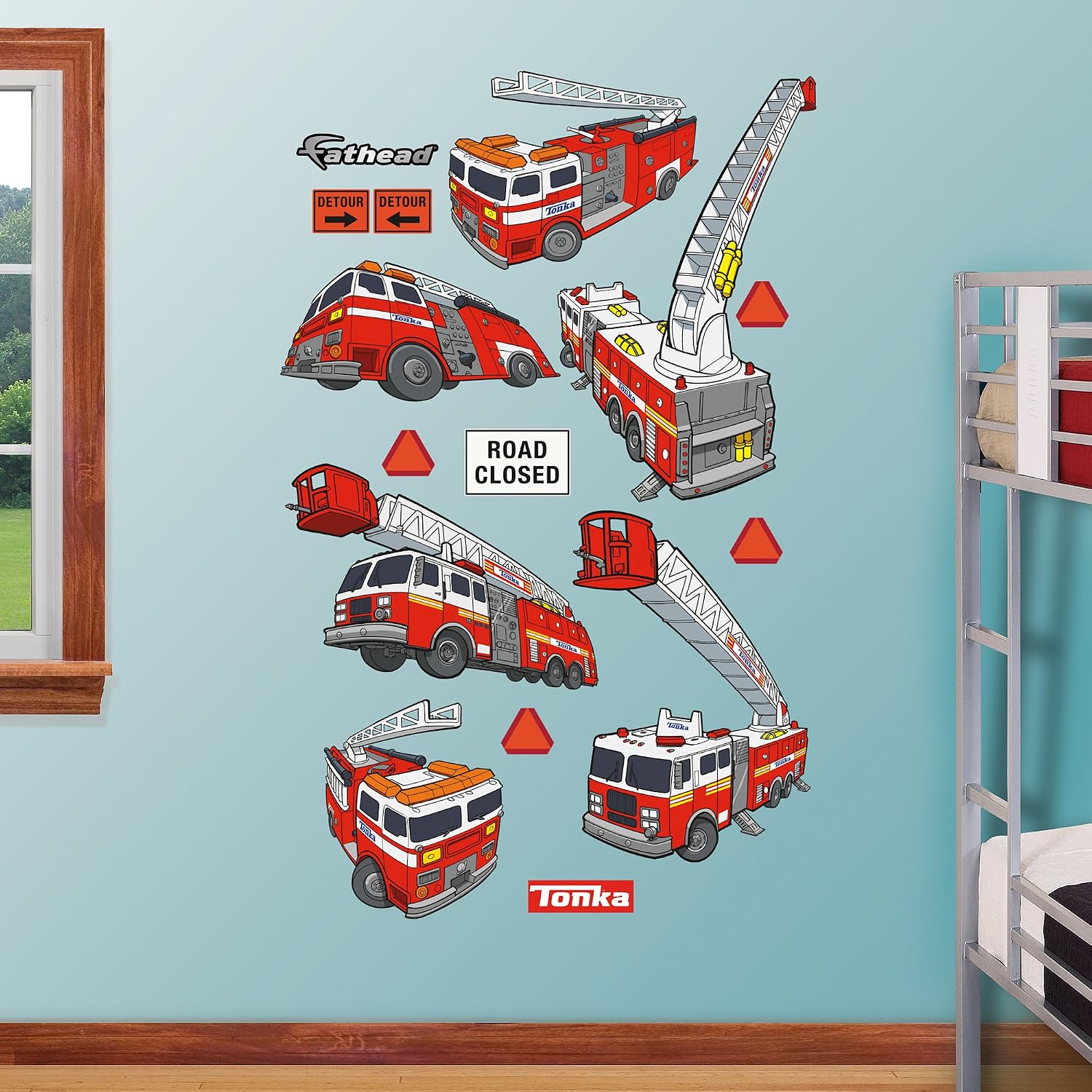 Amazon.com: Fathead Tonka: Fire Truck Collection-Giant Officially ...
