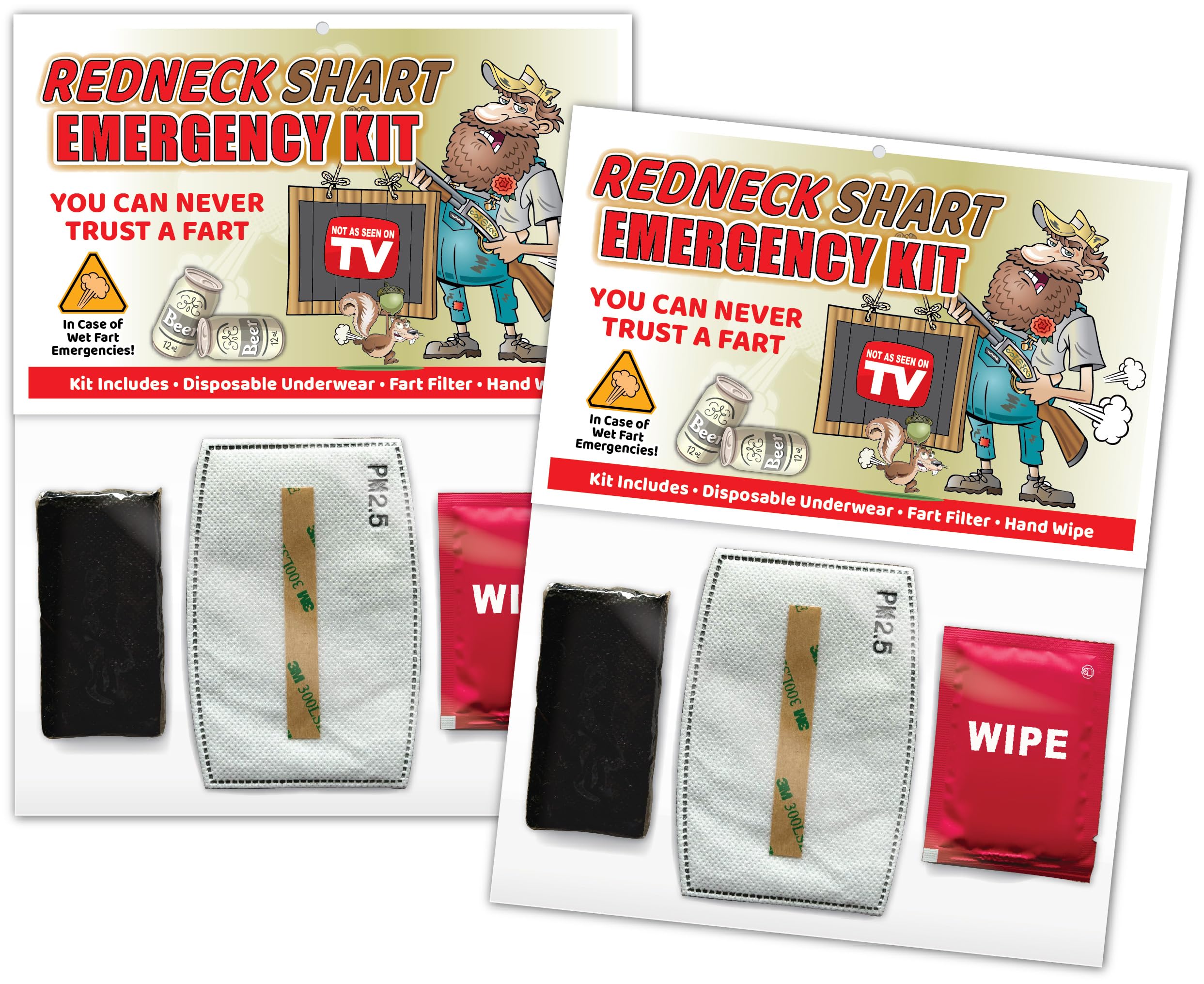 Amazon.com: Redneck SHART Wet Fart Emergency Kit - Funny Gift Gag Party ...