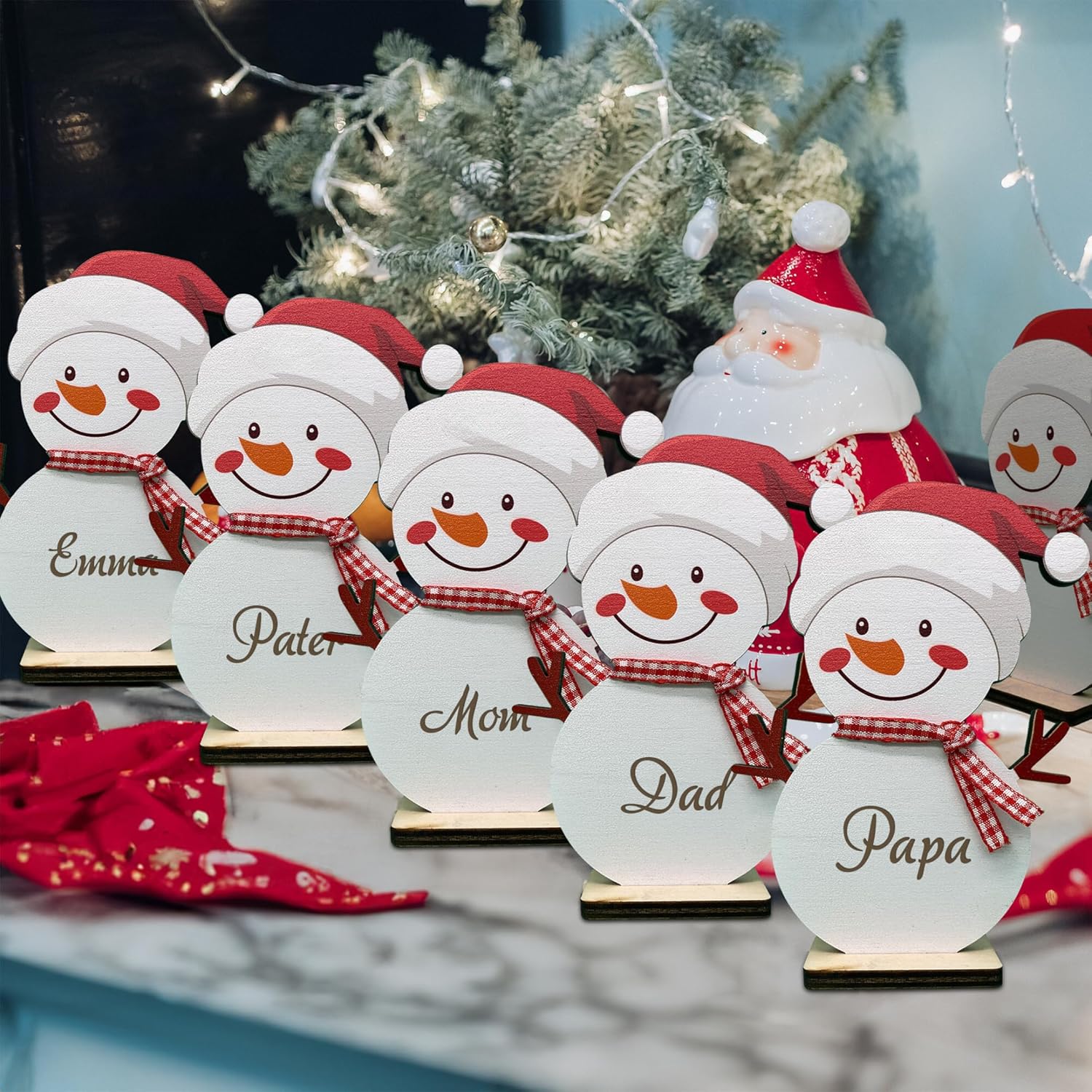 Amazon.com: Customizable Freestanding Snowmen for Personalized ...