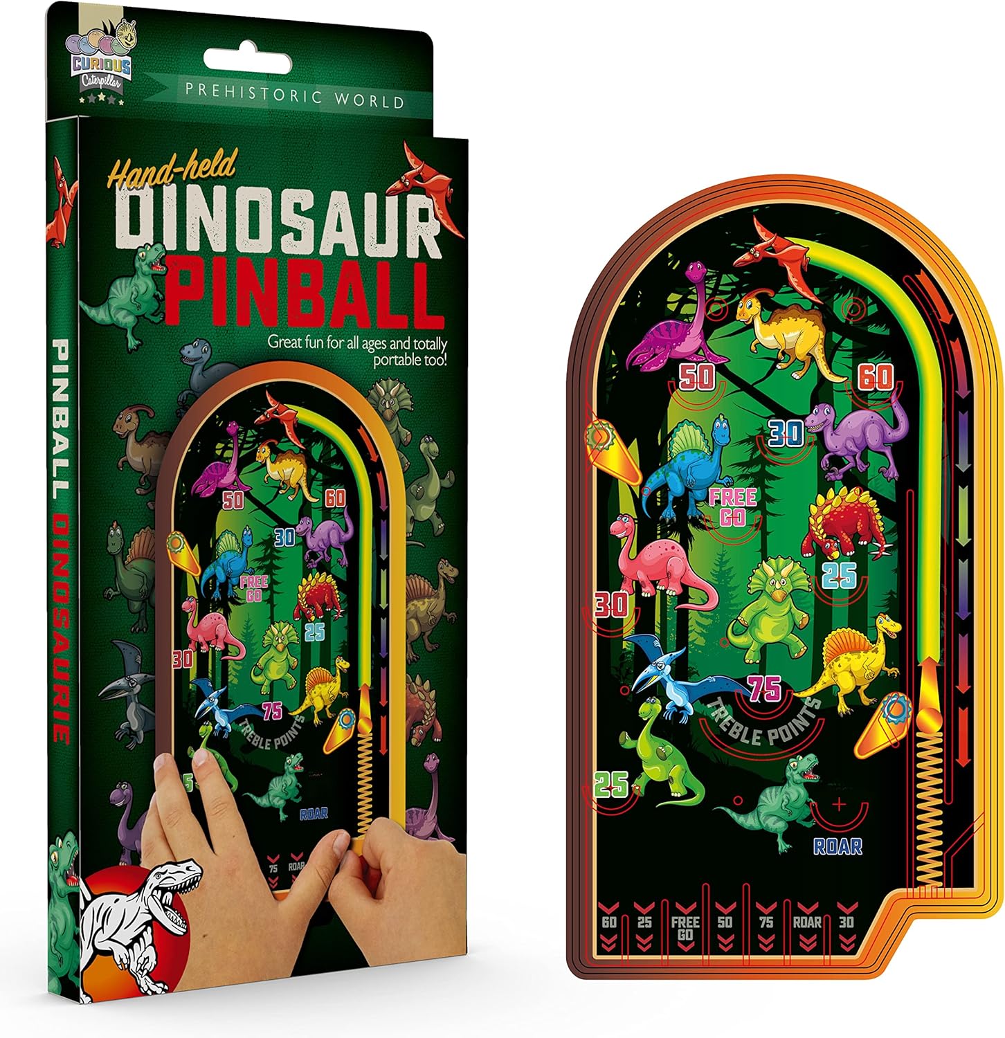 Funtime Gifts Dinosaur Pinball Game Retro : Amazon.co.uk: Home & Kitchen
