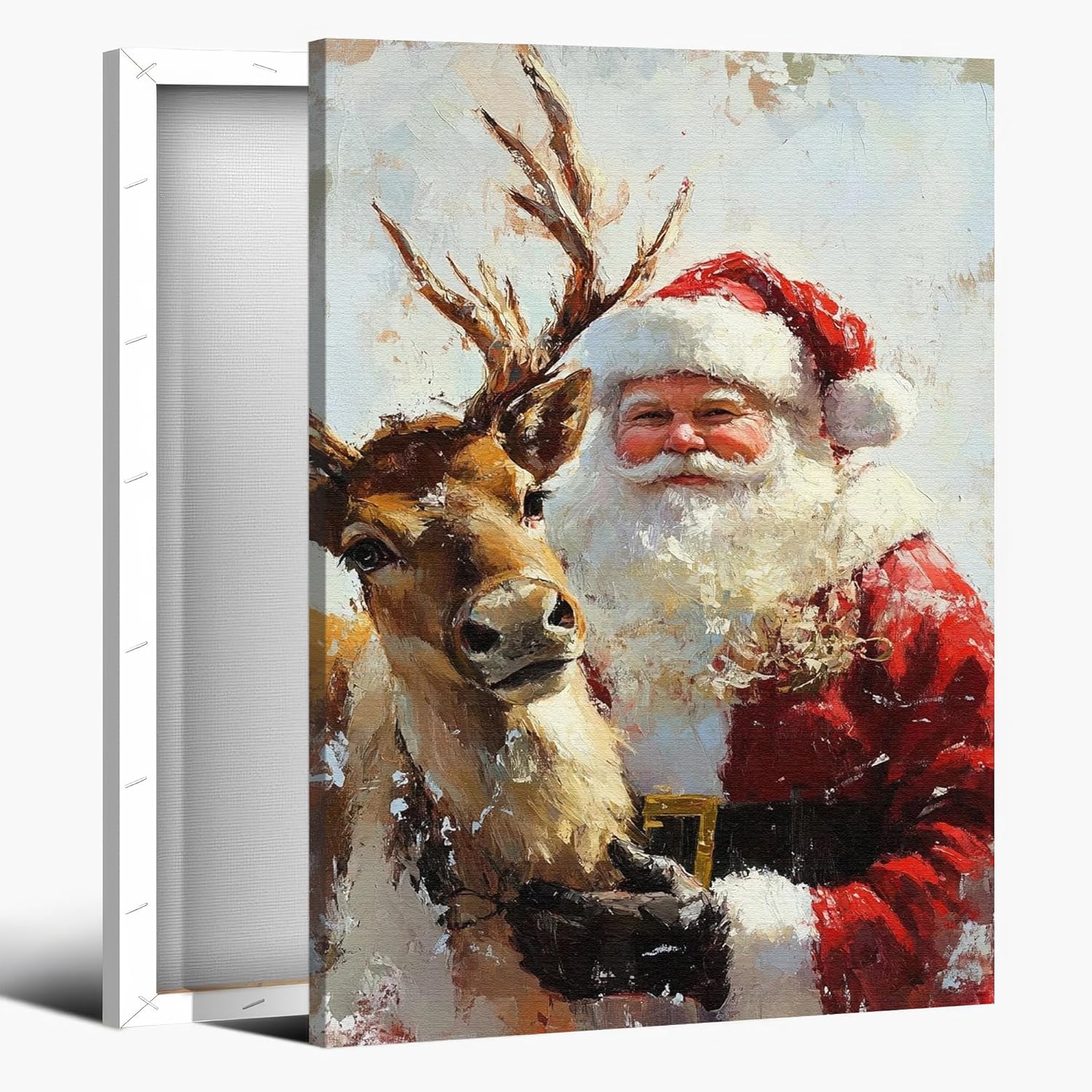 Amazon.com: Meetmuses Christmas Canvas Wall Art, Vintage Christmas ...