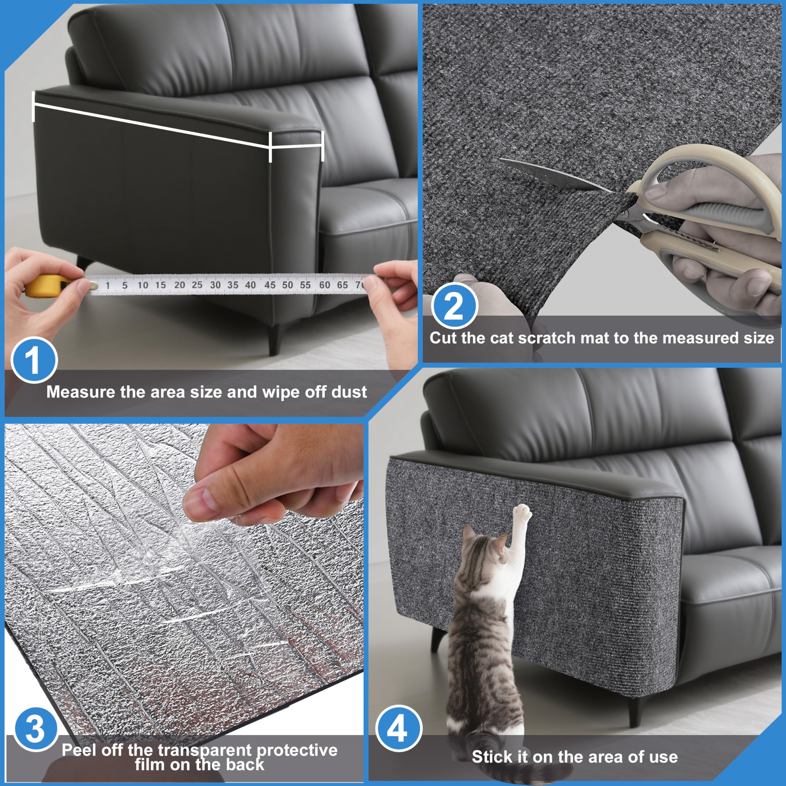Snapklik.com : Cat Scratch Furniture Protector,Couch Protector From Cat ...