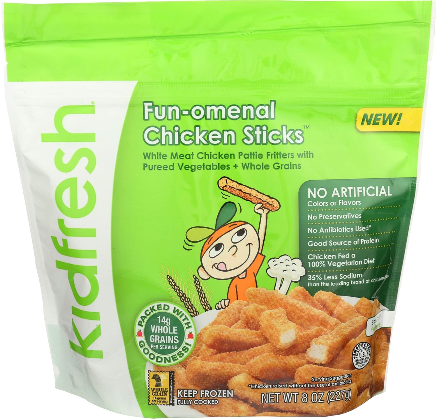 Amazon.com: KIDFRESH Chicken Fun Omena Sticks, 8 OZ : Grocery & Gourmet ...