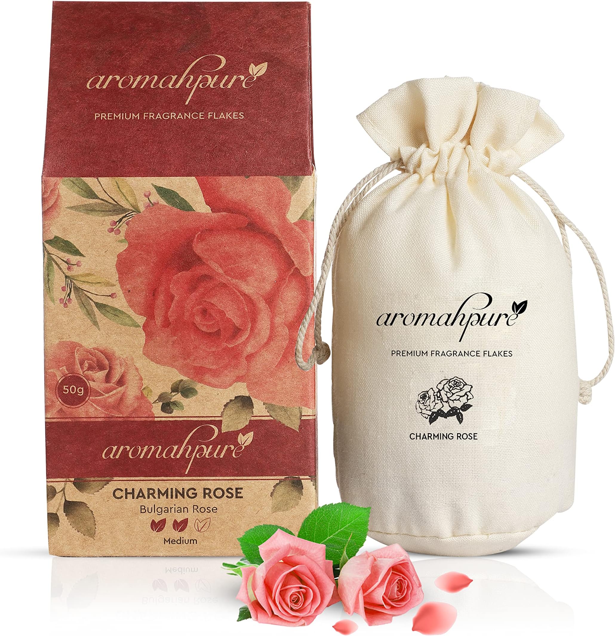 Aromahpure Premium Car Perfume Fragrance Flakes - Charming Rose ...