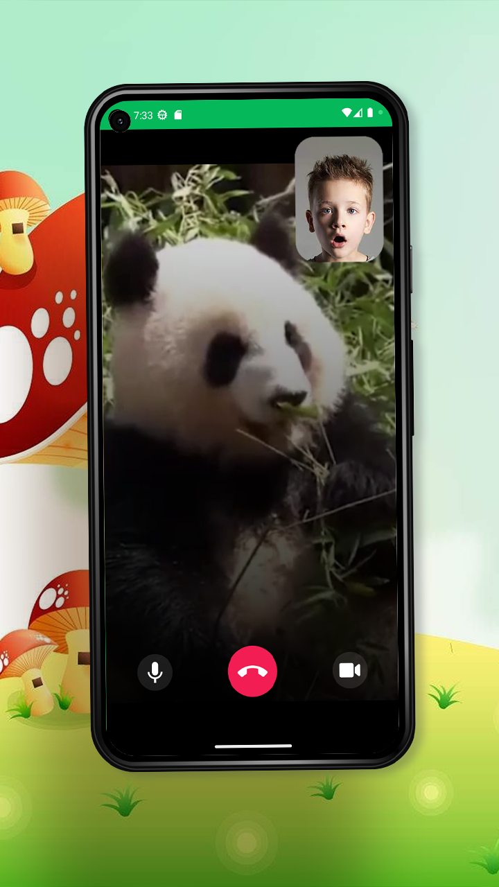 Incoming Video Call From Panda Fake Video Voice Call & Texting ...