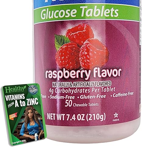 Amazon.com : Glucose Tablets - 50 Chewable Tablets and Vital Volume ...