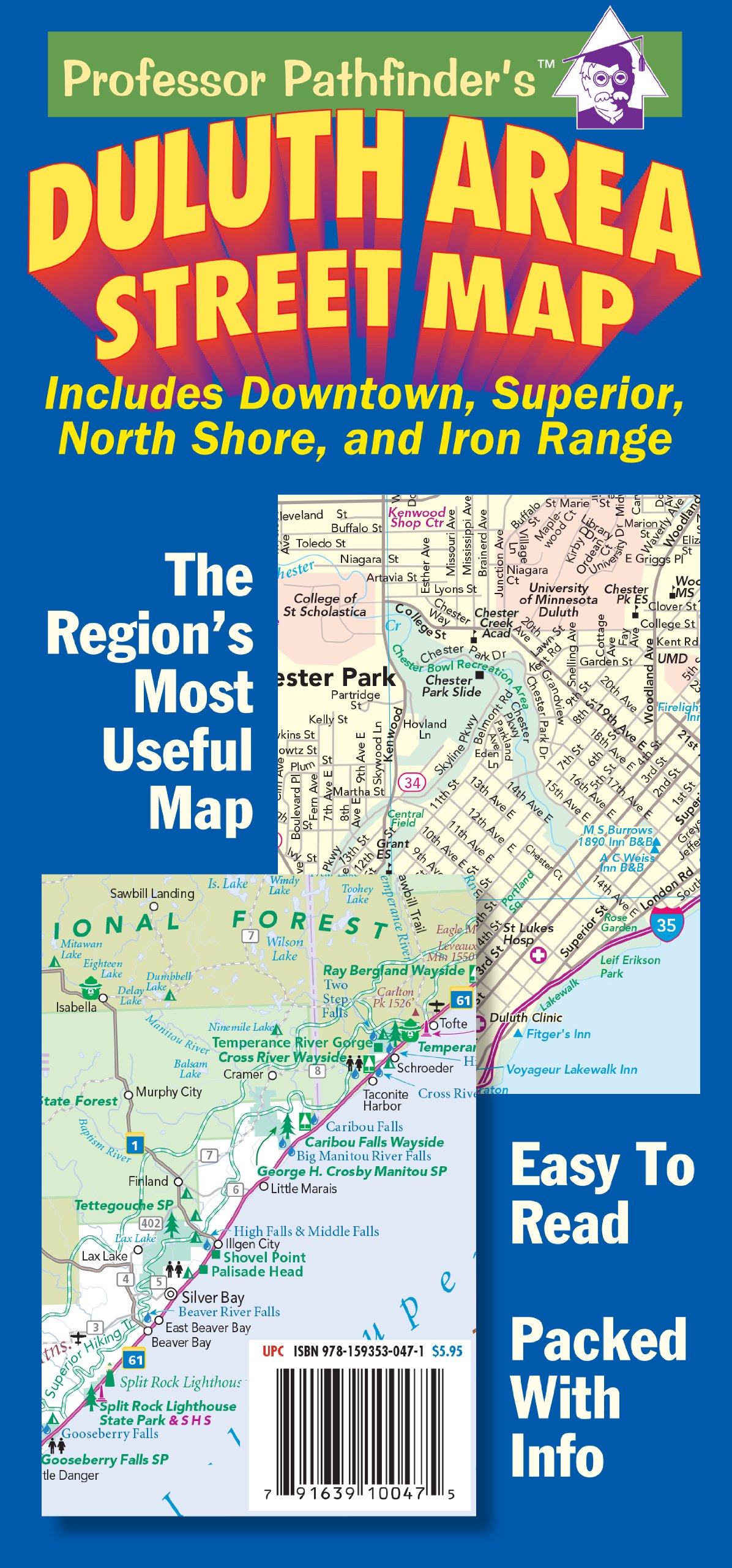 Duluth Area Street Map: Includes Downtown, Superior, North Shore, and ...