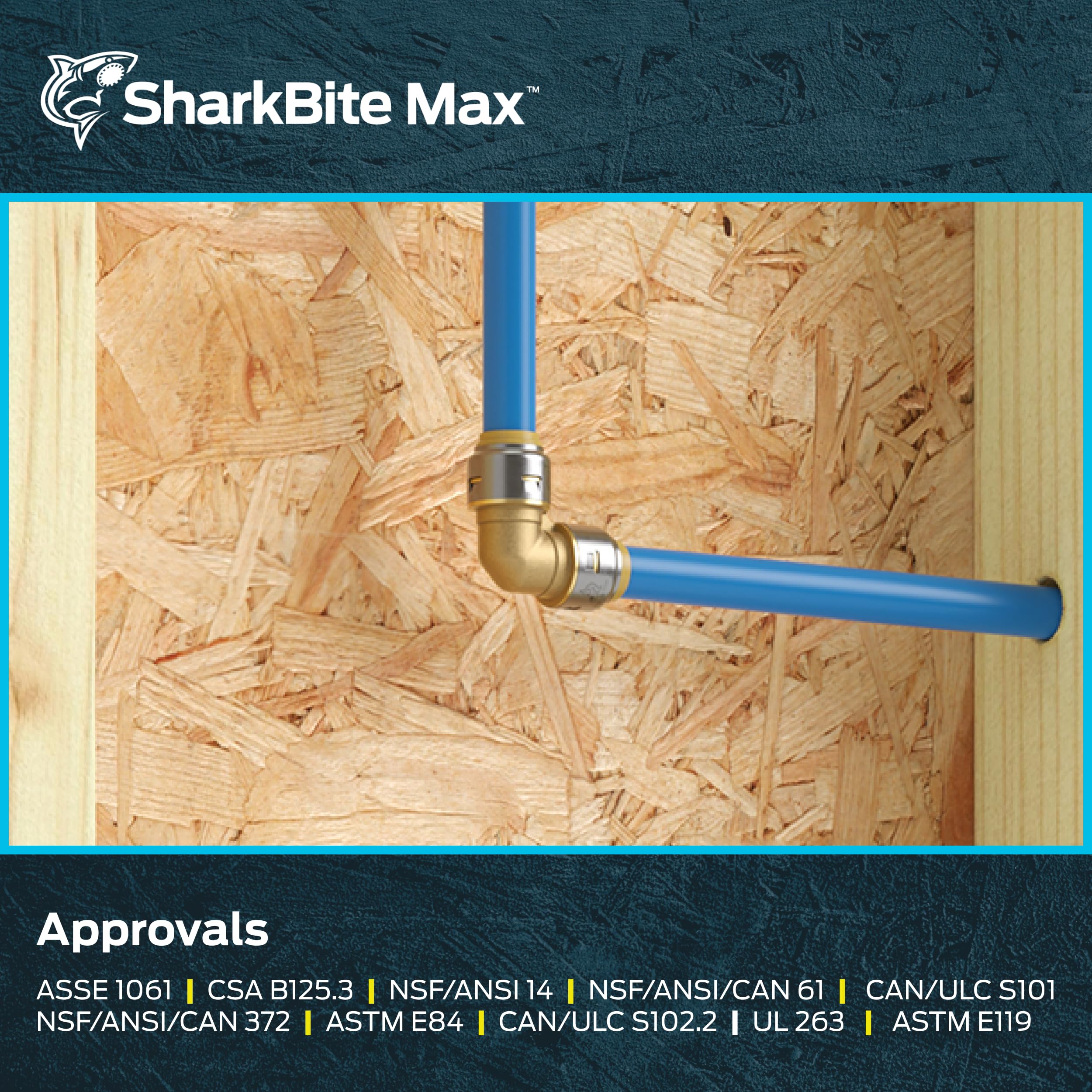 Snapklik.com : SharkBite Max 1 X 1 In PTC 90-Degree Elbow
