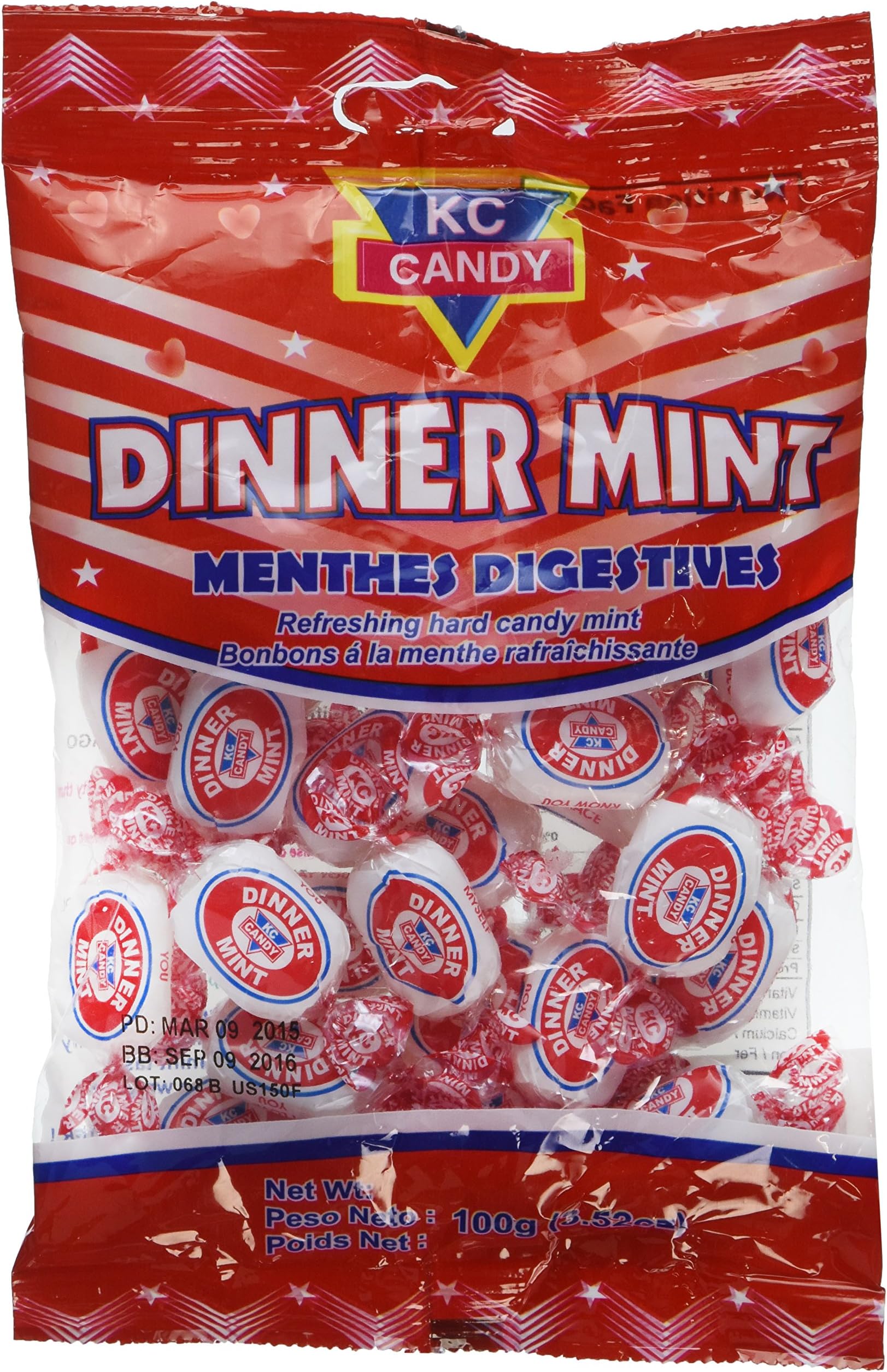 Amazon.com : KC Dinner Mints (Pack of 4 X 3.52oz) : Grocery & Gourmet Food