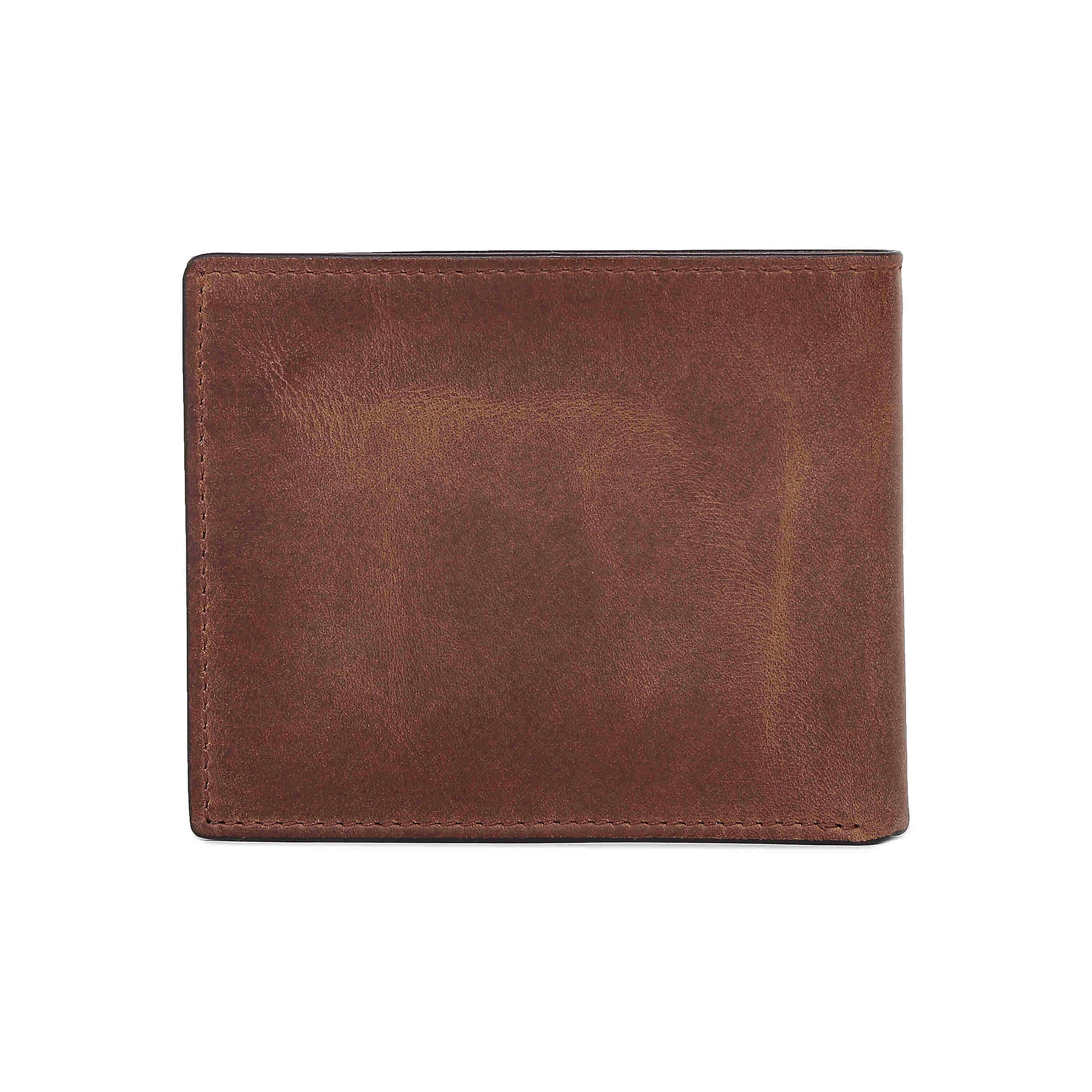 Snapklik.com : Fossil Mens Derrick Leather RFID-Blocking Bifold Passcase