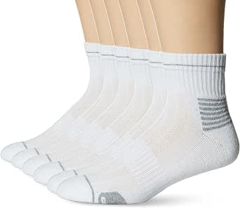 Amazon.com: Wilson Men's Performance Quarter Sock, 6 Pack Multipack ...