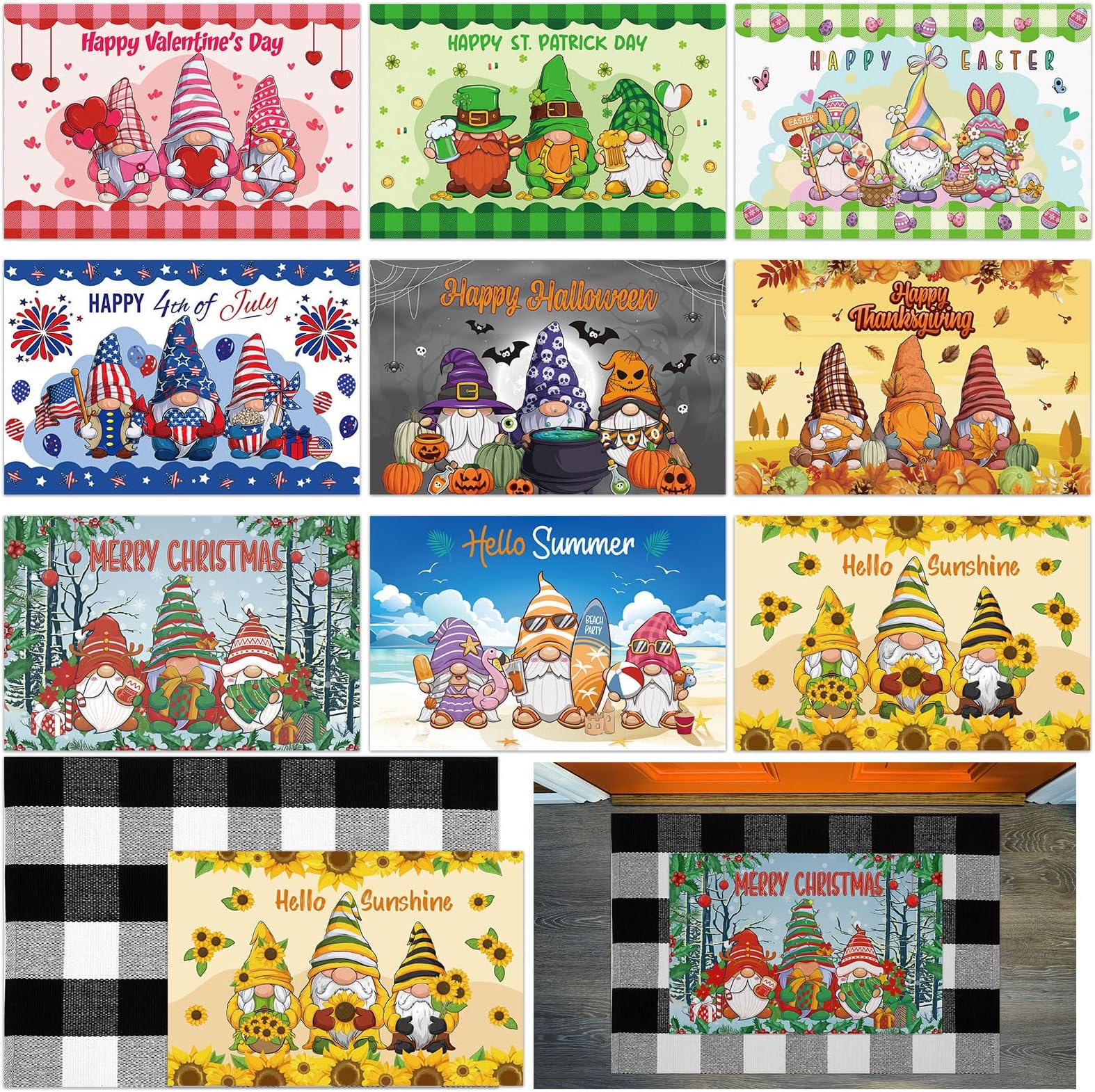 Amazon.com: Evergreen Sassafras Switch Mat - Elegant Pumpkins : Home ...