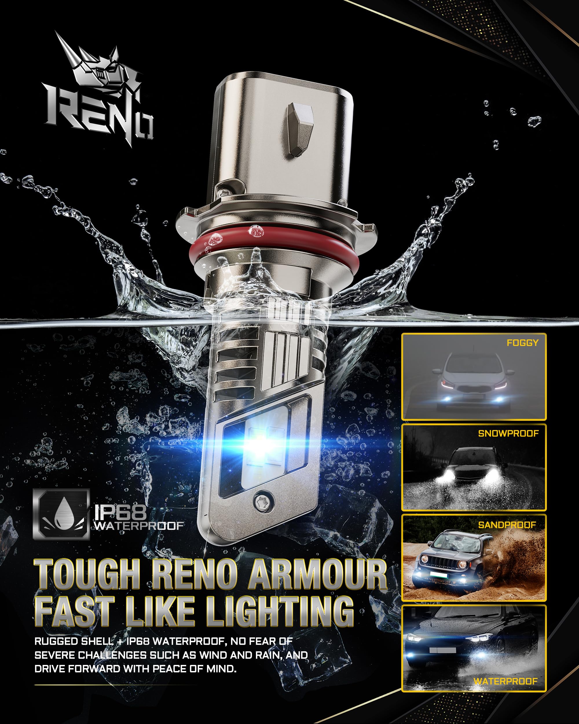 Snapklik.com : 9007 Fog Light Bulbs, 9007 HB5 Fog Light Bulb ...