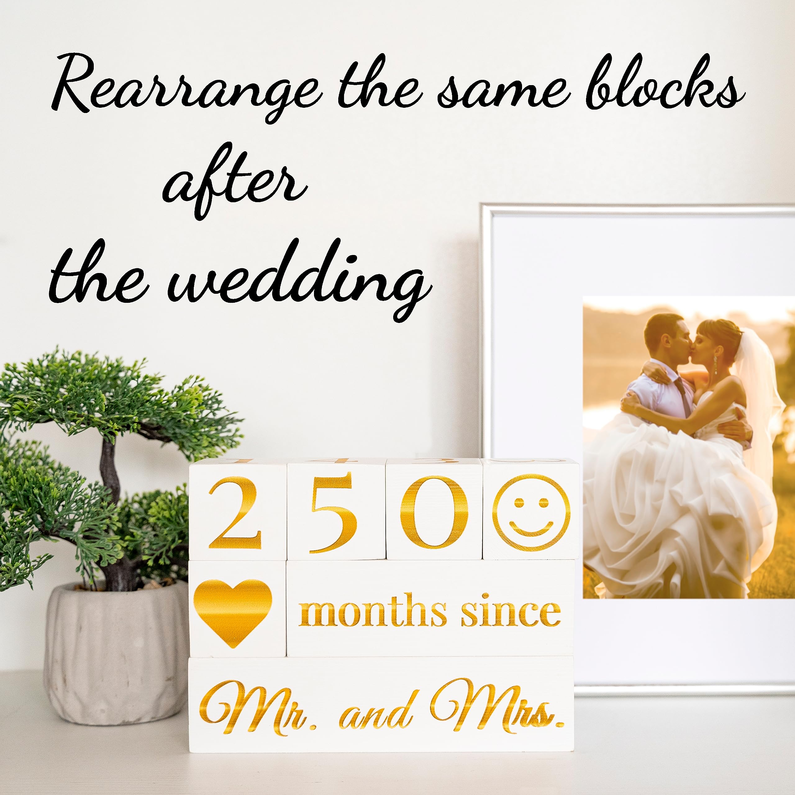 Rearranged Wedding Countdown Wedding
