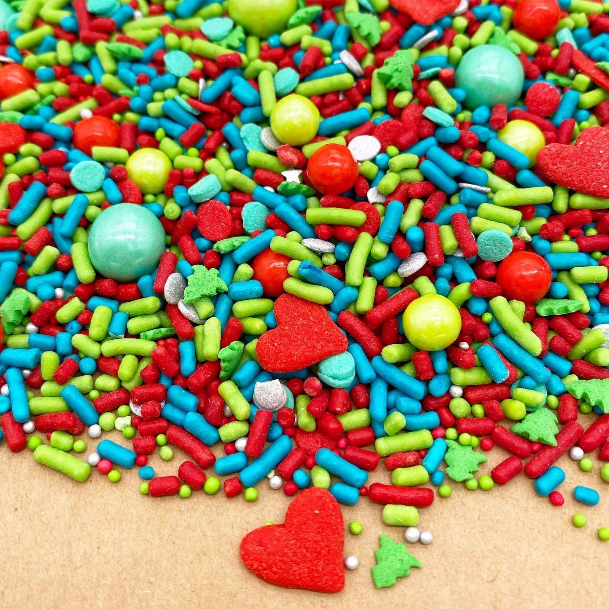 Amazon.com: Ginchmas Sprinkle Mix by Simply Sucré | Christmas Sprinkles ...