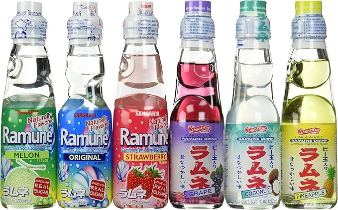 Ramune Japanese Soft Drink Mix Variety 6 Flavors 6 Bottles : Amazon.ca ...
