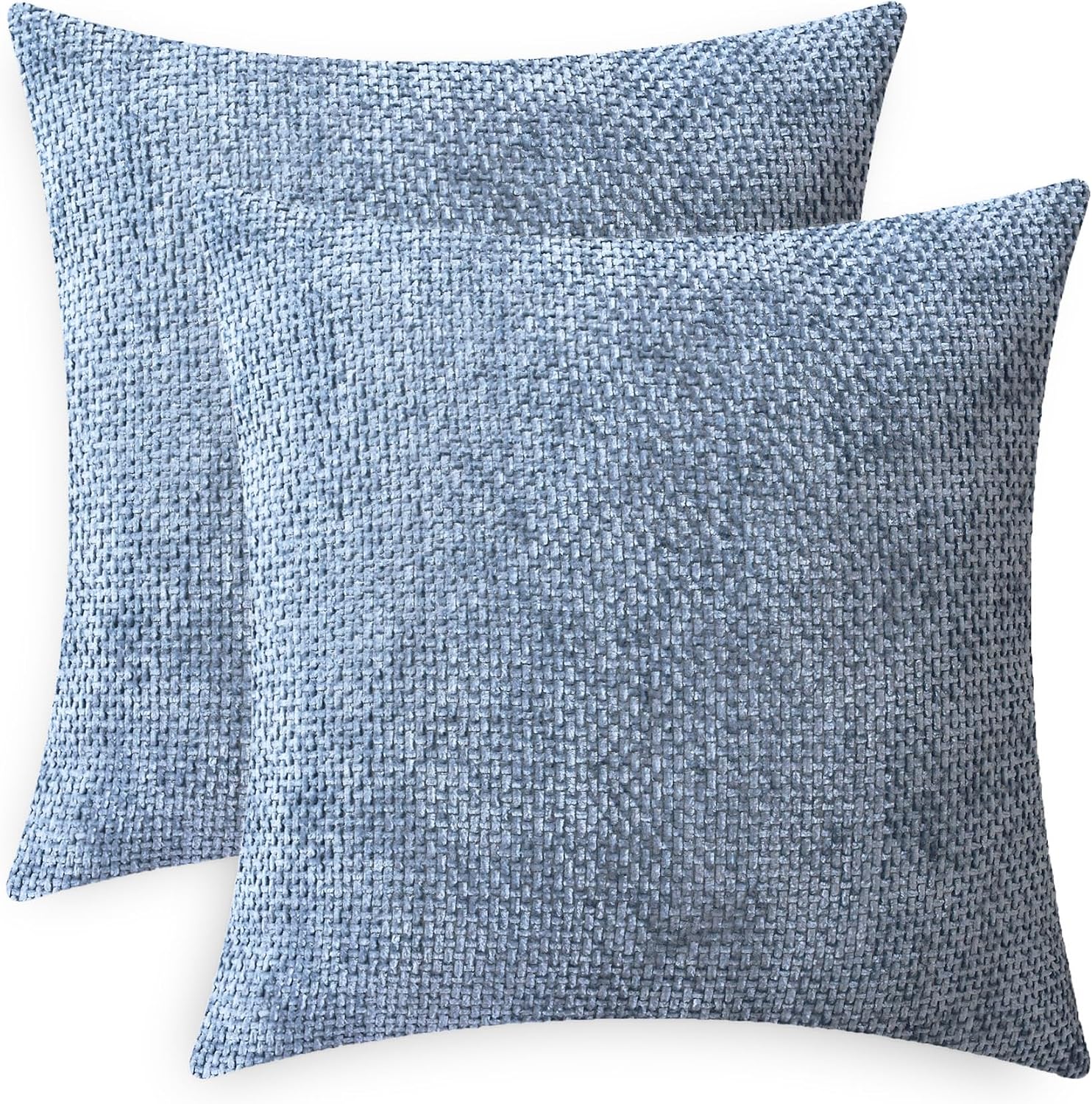 Amazon.com: CaliTime Throw Pillow Covers Pack of 2 Soft Solid Dyed ...