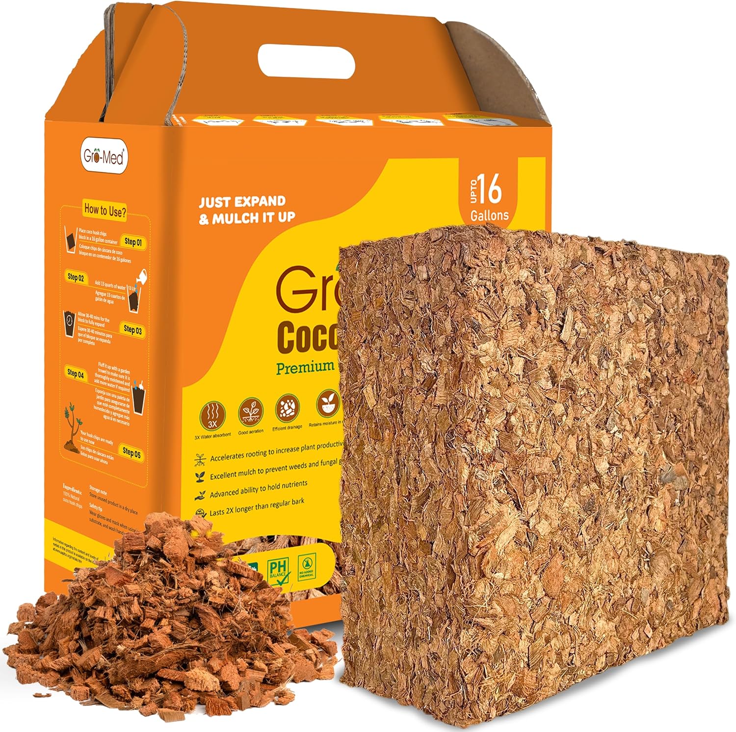 Coco Husk Block : Amazon.ca: Patio, Lawn & Garden