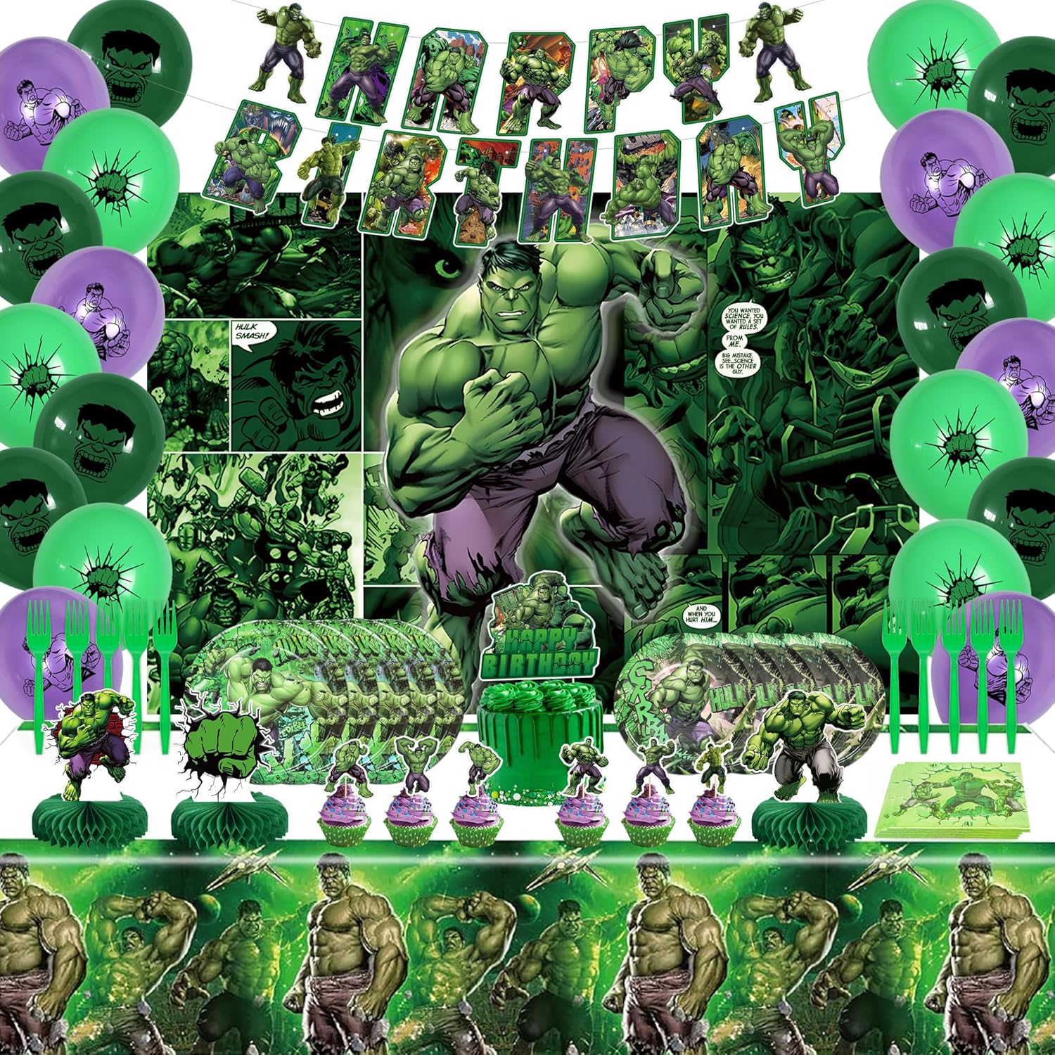 Amazon.com: Cartoon Birthday Party Supplies Decorations - Kids Party ...